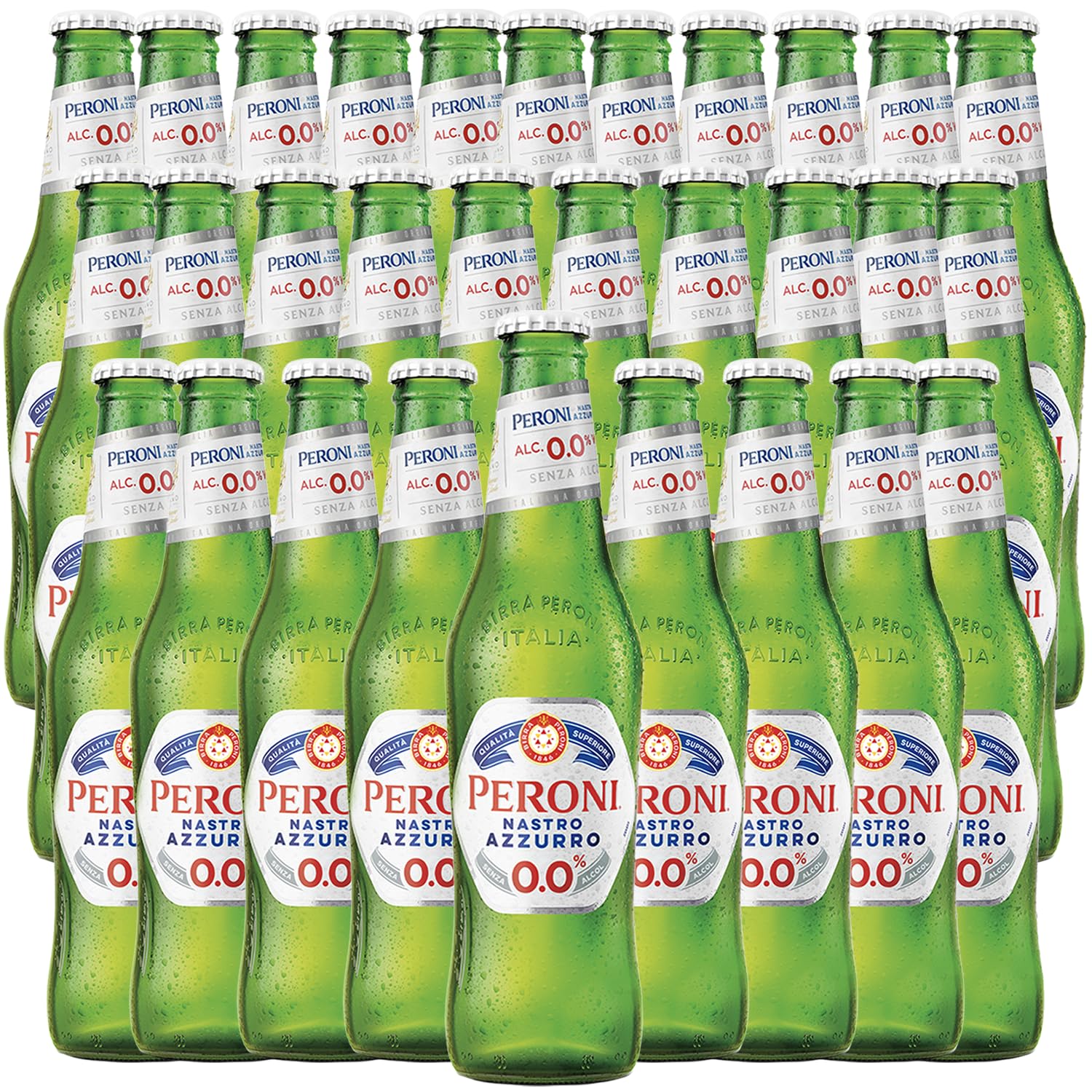 Amazon.com: Peroni Nastro Azzurro 30 Pack 0.0 NA Beer Non-Alcoholic ...
