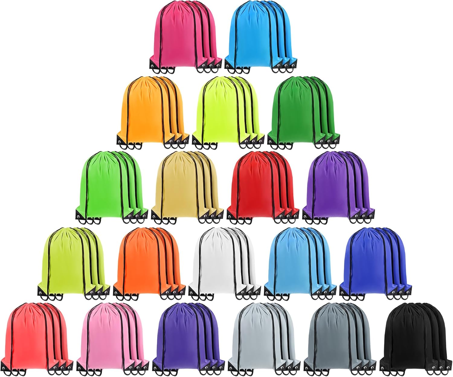 Amazon.com | Showgeous Drawstring Backpacks Bulk 60 Pcs String Backpack ...