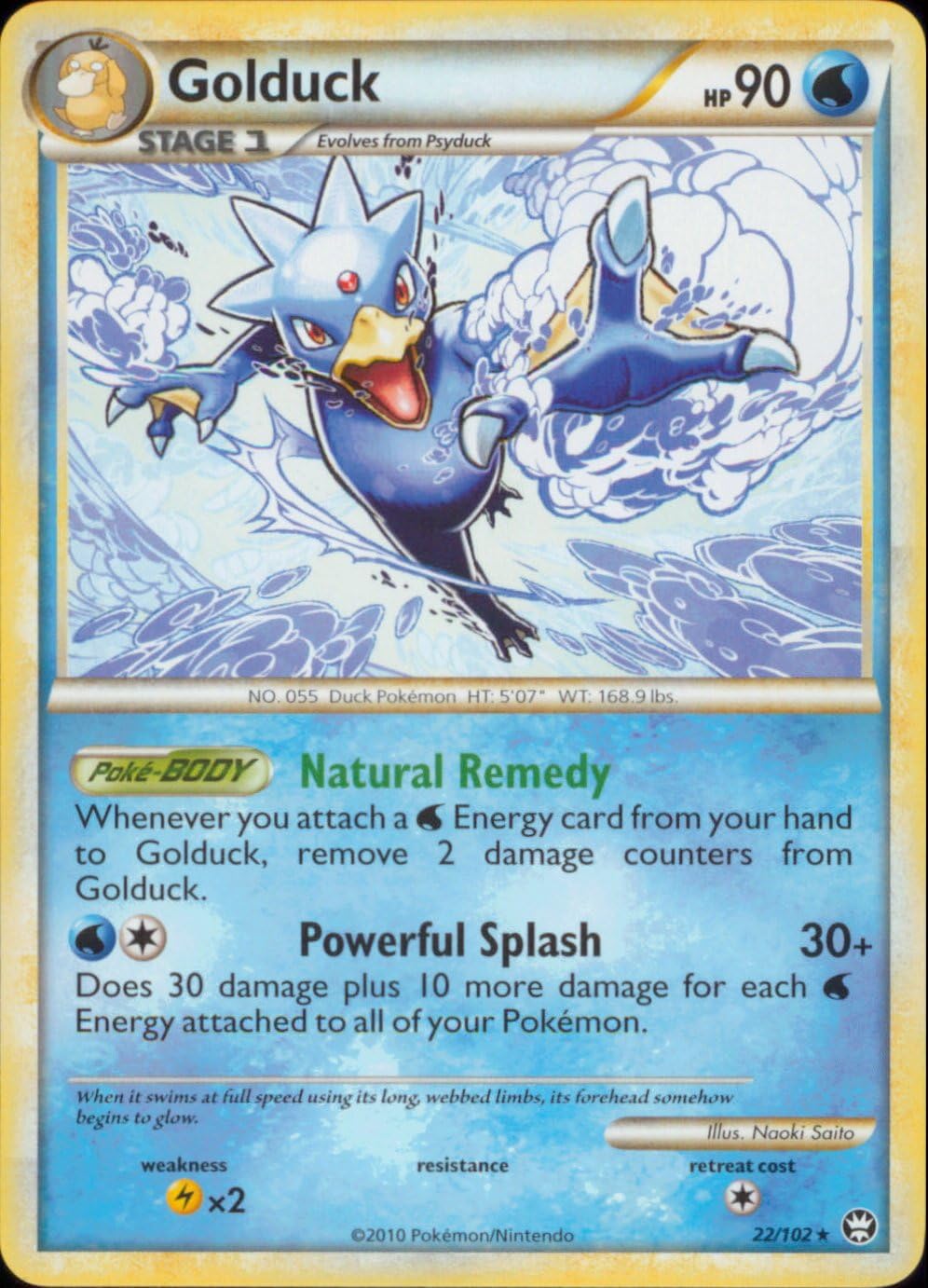 Pokemon - Golduck (22/102) - HS Triumphant - Reverse Holo : Amazon.ca ...