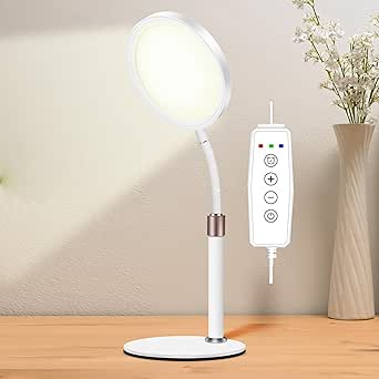 SAD Lamp, 10000 Lux UV-Free SAD Light Therapy Lamp, 3 Color Temperature ...