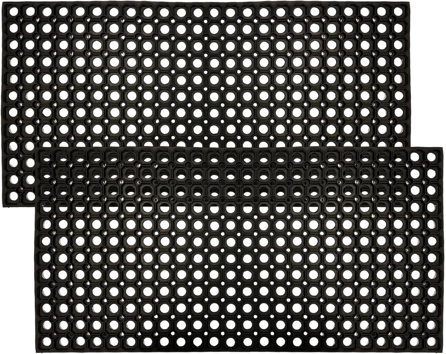 Grid Rubber Door Mat Heavy Duty Non-Slip Door Mats Outdoor Anti Fatigue ...