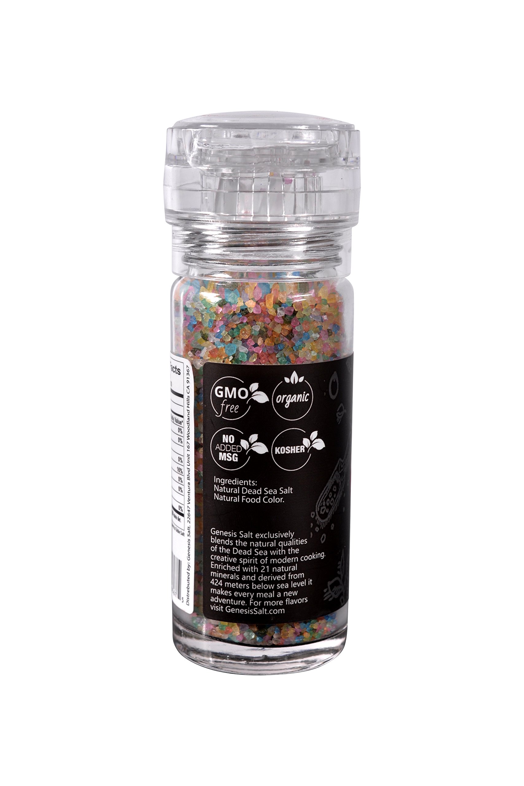 Rainbow Salt Mr. Dudley Rainbow Wood Salt Shaker & Pepper Mill Grinder
