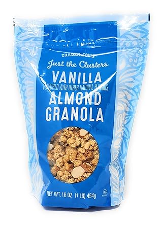 Amazon.com: Trader Joe's Just the Clusters Vanilla Almond Granola Net Wt. 16 Oz - Pack of 1