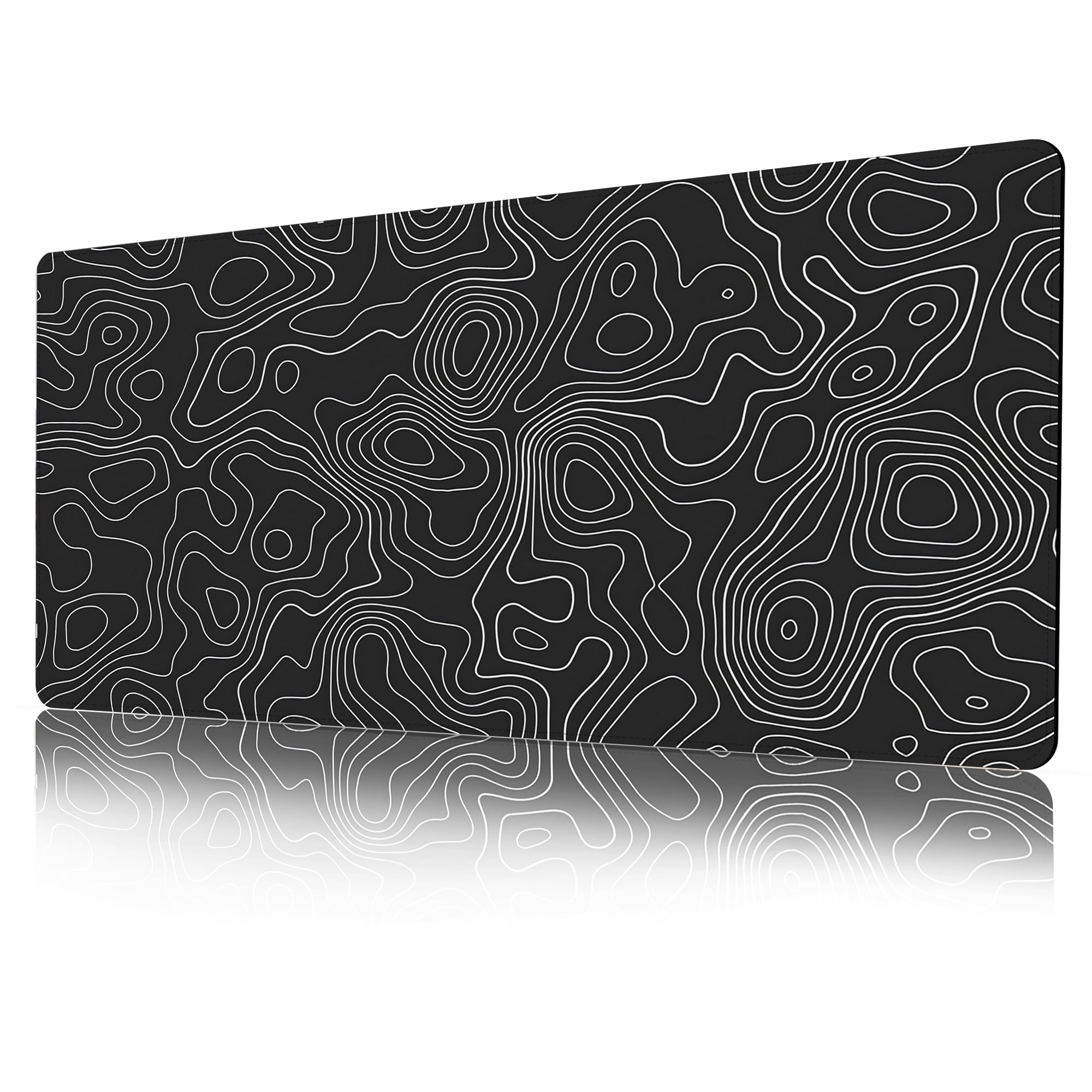 Amazon.com: ProbTis Black Topographic Map Mouse Pad, Cool Minimalist ...