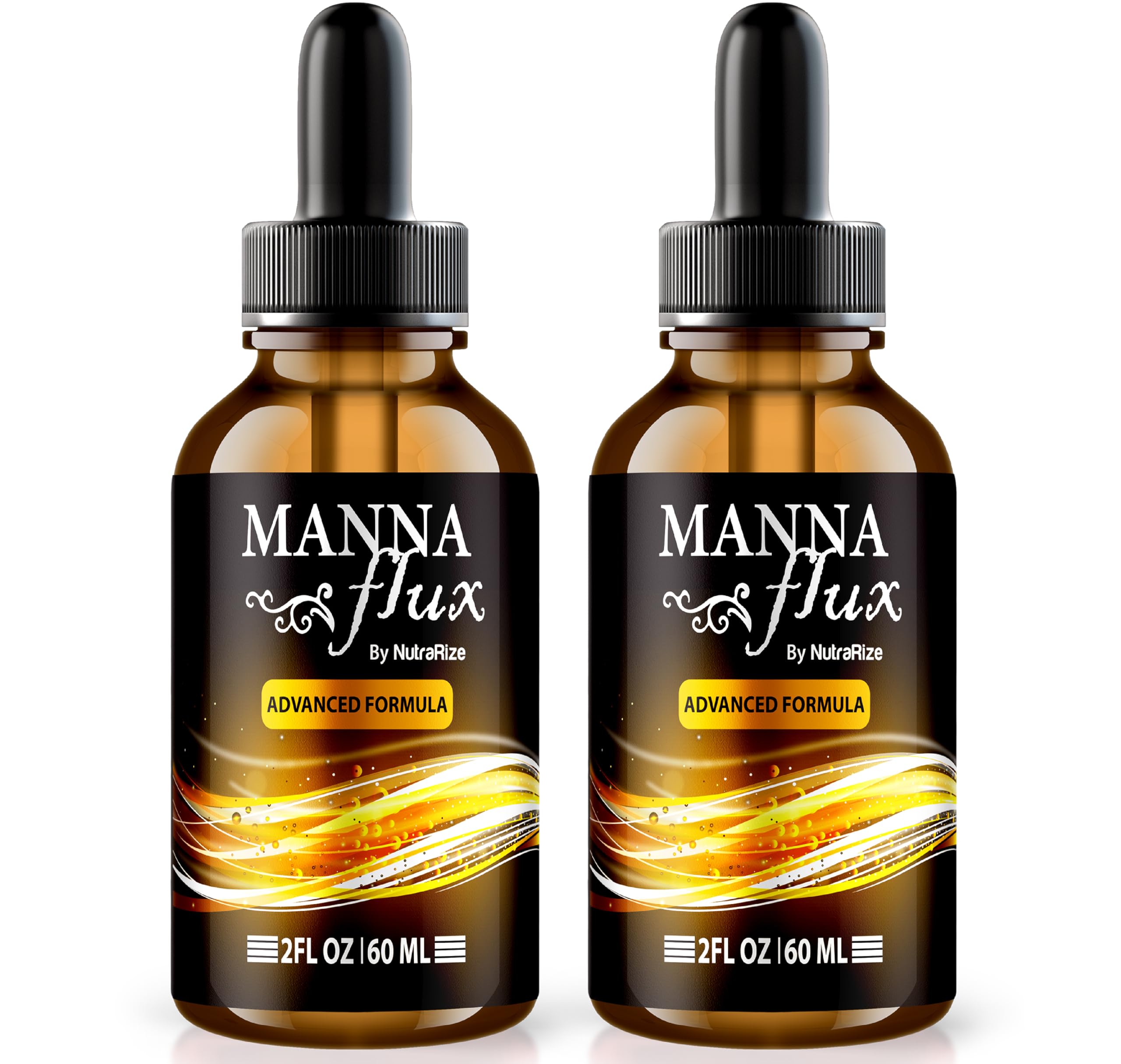 Amazon.com: (2 Pack) MannaFlux Drops, All-Natural Manna Flux Liquid Supplement, Official ...