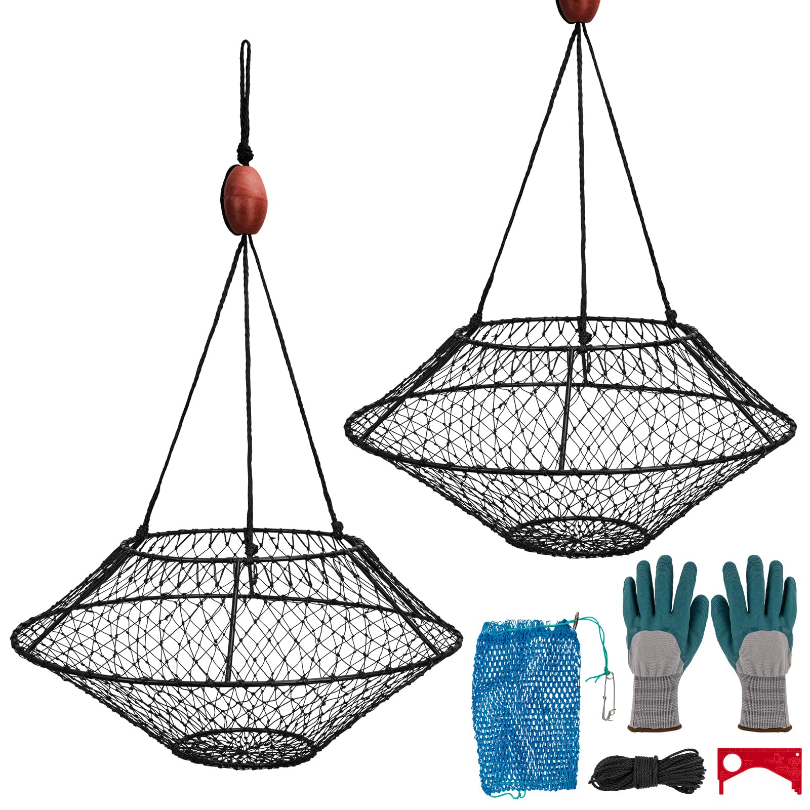 Snapklik.com : QualyQualy Crab Ring Trap Net, Ring Crab Kit Lobster ...