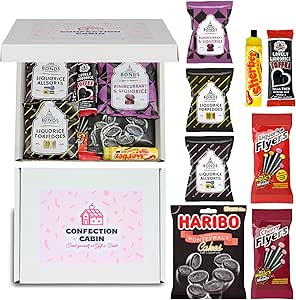 Liquorice Gift Set Hamper | Assorted Liquorice Allsorts, Flyers, Toffee ...