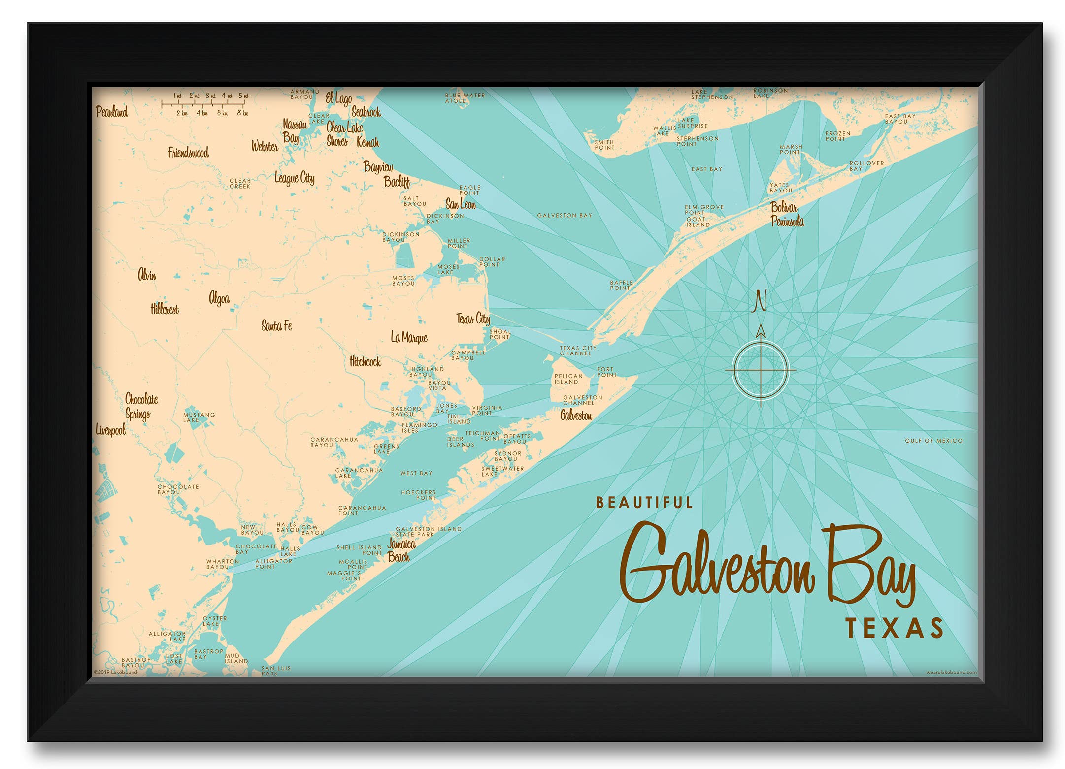 West Galveston Bay Map
