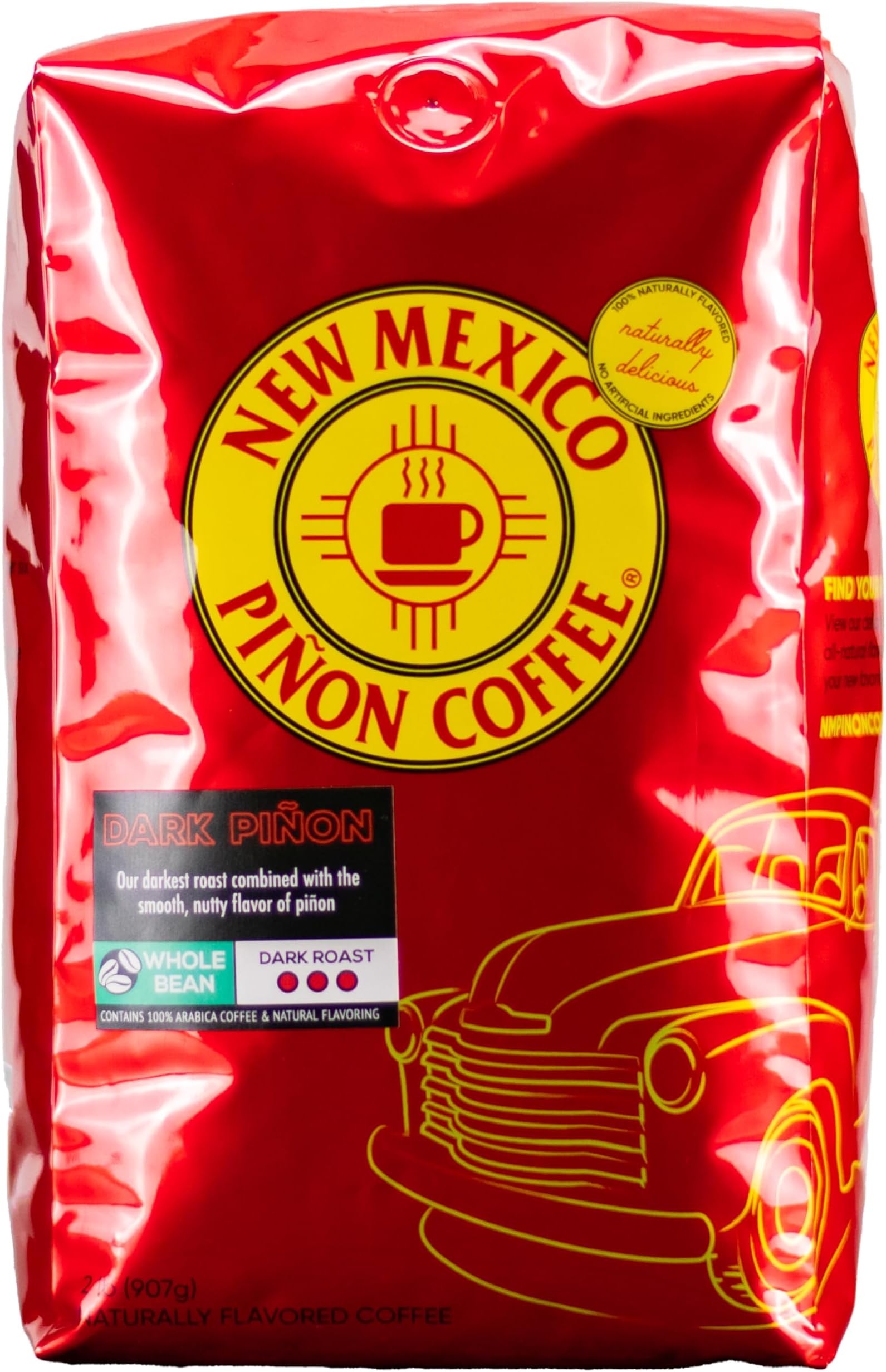 Amazon.com : New Mexico Piñon Coffee Naturally Flavored Coffee (Dark ...