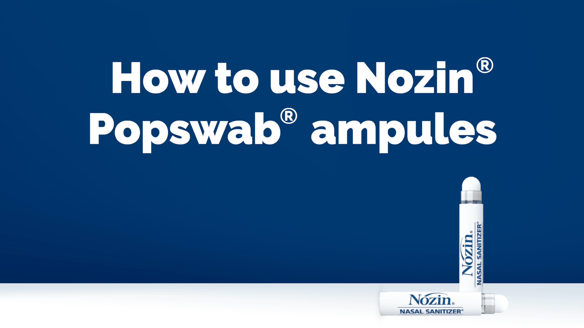 Watch Nozin Nasal Sanitizer PopSwab Ampule Instructions For Use on ...