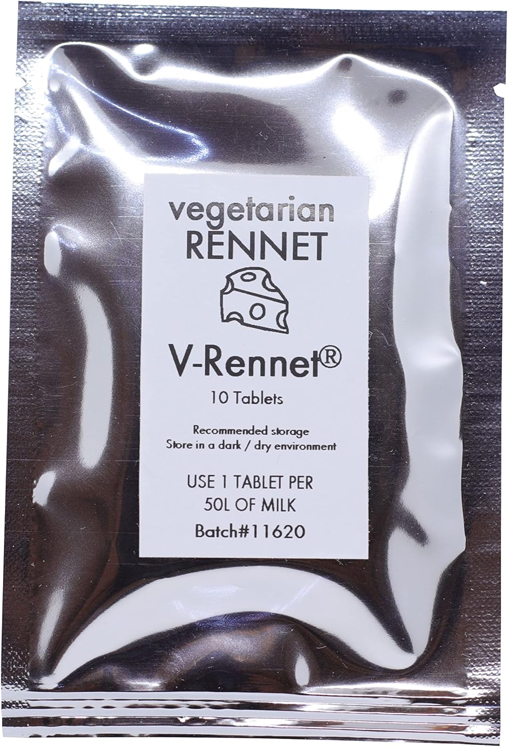 Amazon.com: 10 TABLETS Pack V - Rennet ® Vegetarian Rennet For 500 L ...