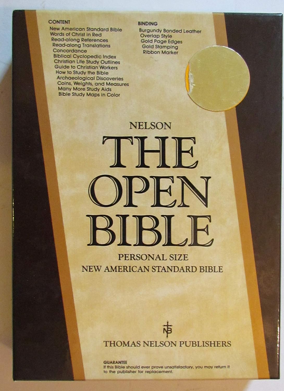 The Open Bible, New Standard American Bible, Personal Size, Words of ...