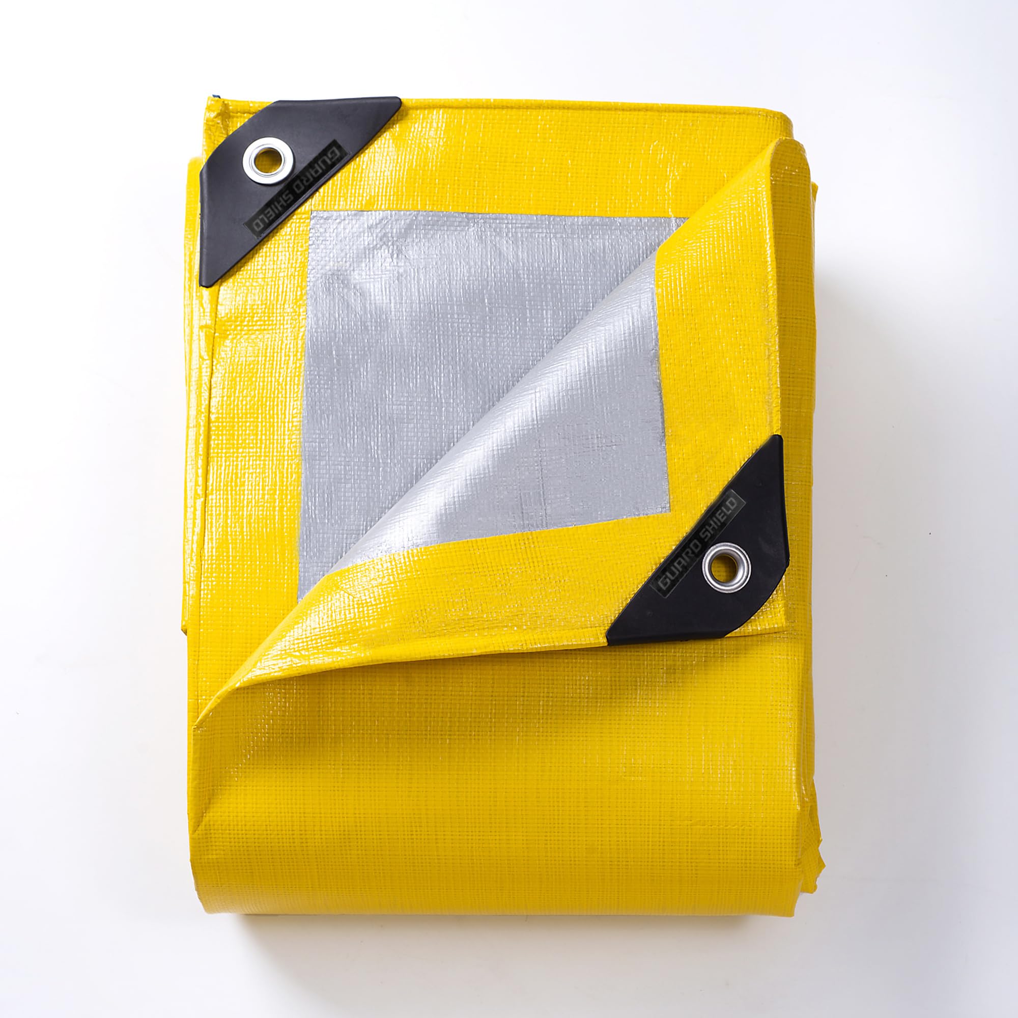 Snapklik.com : Yellow/Silver Tarp Waterproof 10x20 Feet Heavy Duty ...