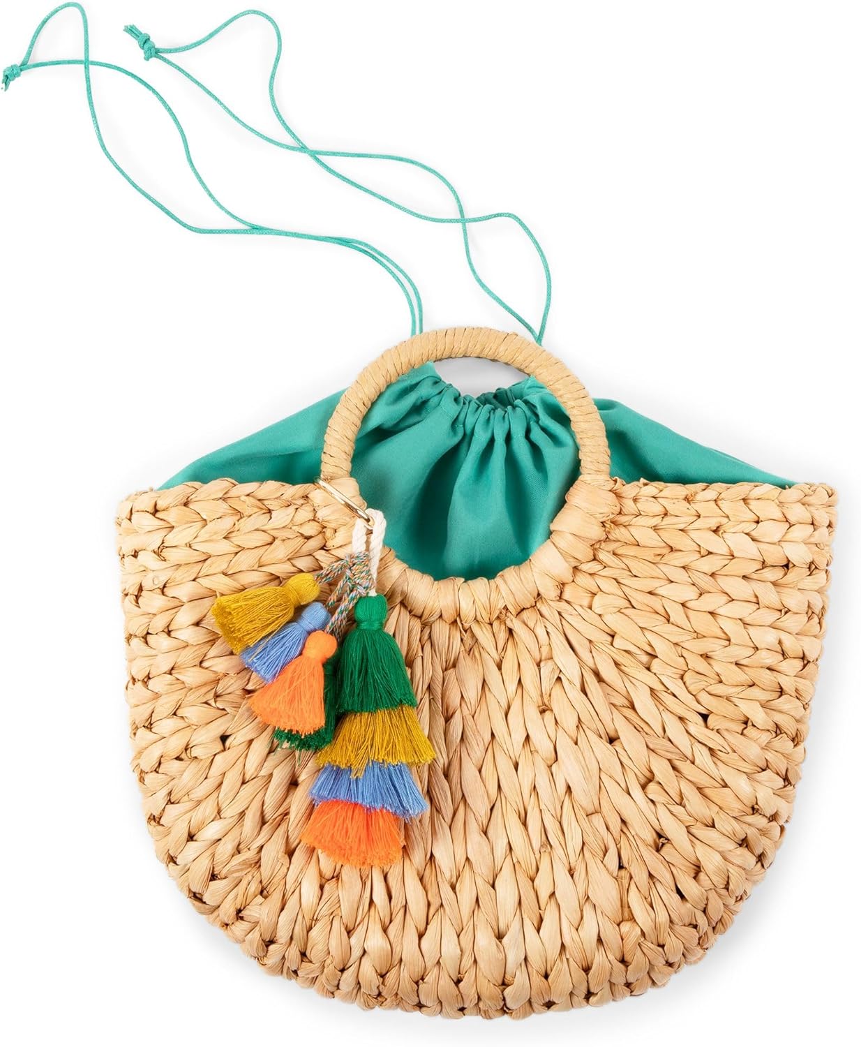Amazon.com: Hand-Crafted Straw Bag - Straw Purses for Women with ...