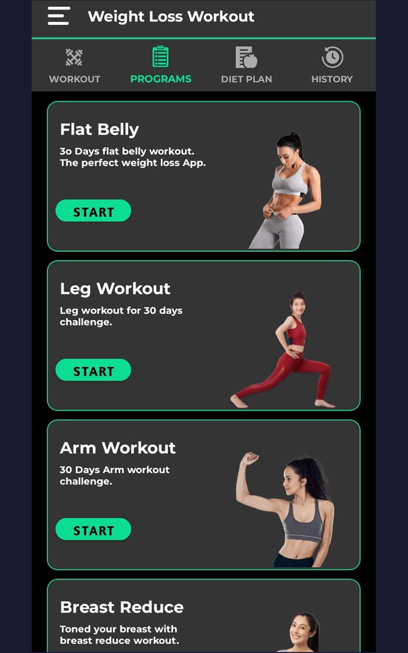 Full Body Workout 30 Day Challenge Trainer: Lose Weight At Home ...