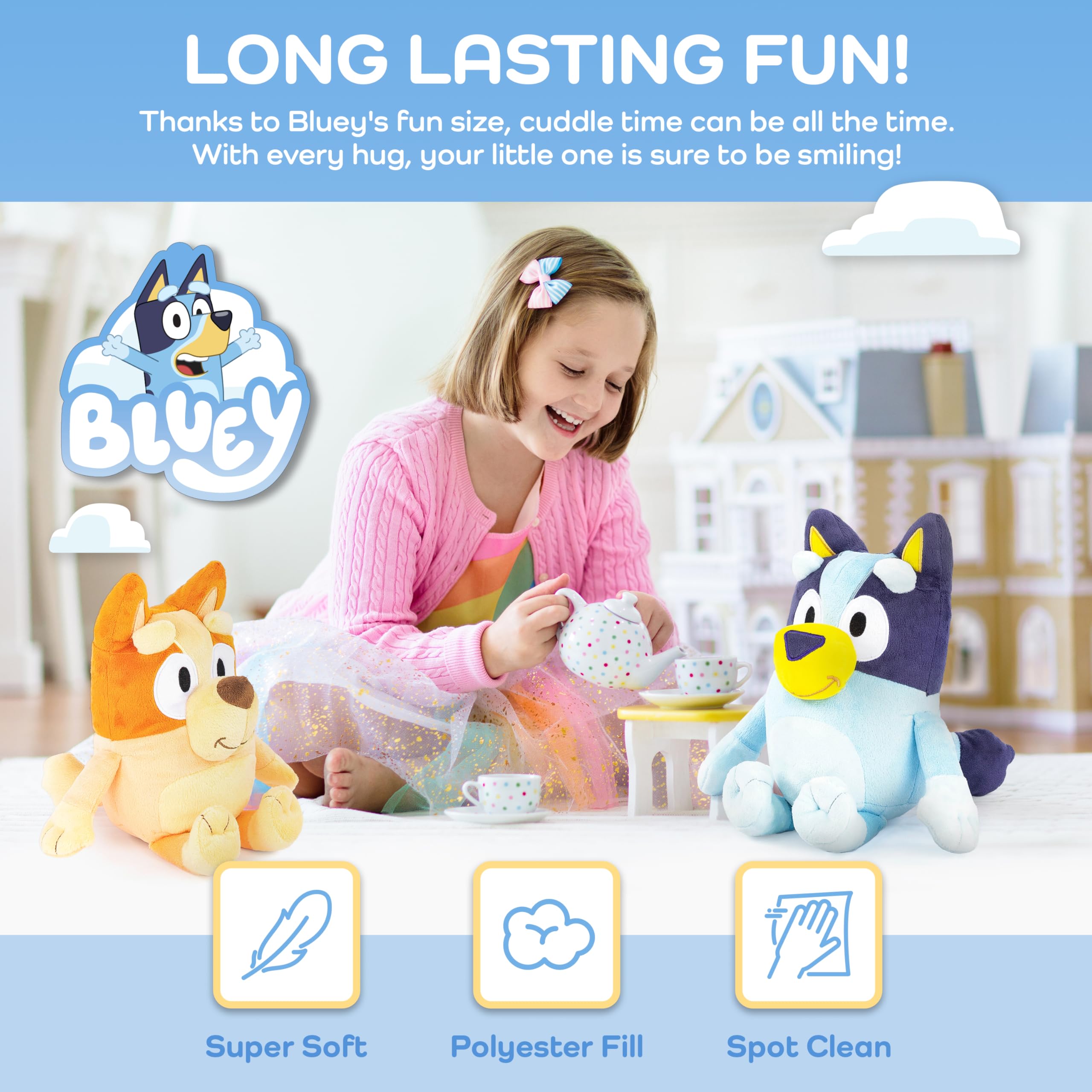 Snapklik.com : Bluey & Bingo Plush Pillow Buddy Set - Super Soft ...