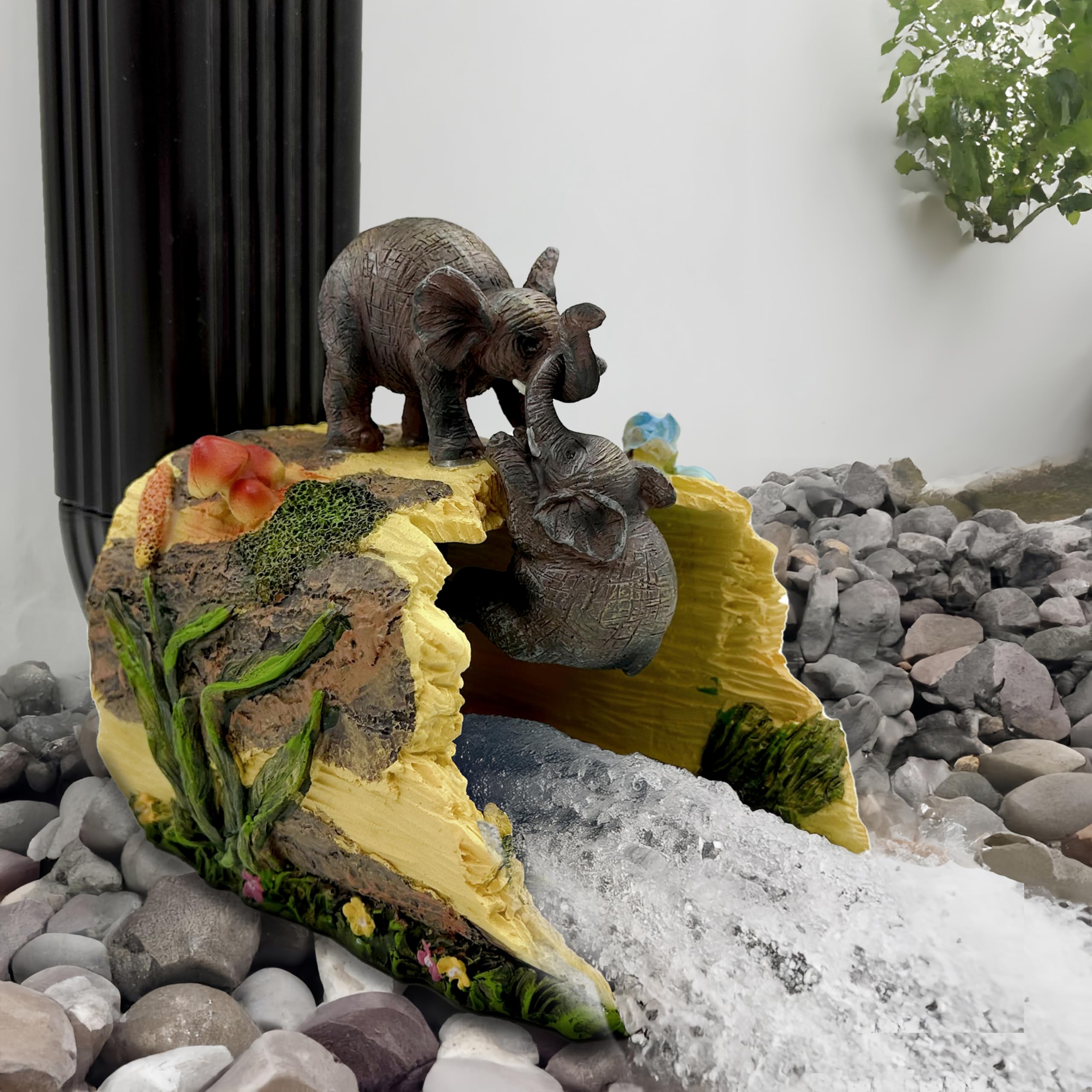 Snapklik.com : Elephant Gutter Diverter Rain, Garden Animal Statue ...
