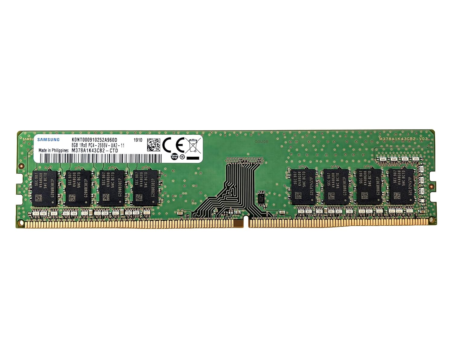 Samsung 8GB DDR4 2666MHz DIMM Desktop Memory Upgrade