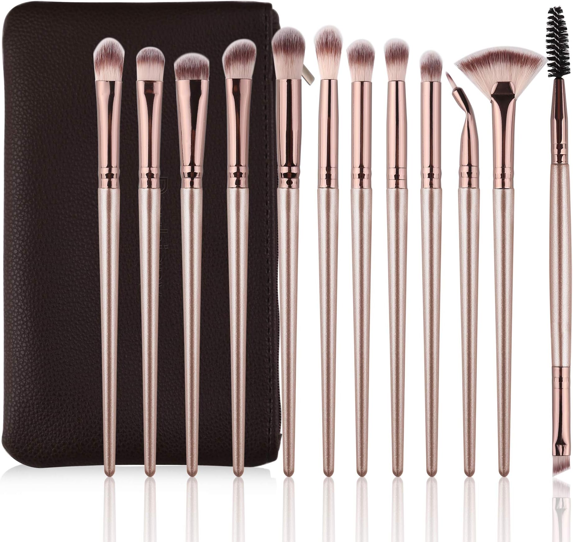 Amazon.com: MSQ Eye Brush Set Rose Gold 6pcs Eyeshadow Set Eyebrow ...