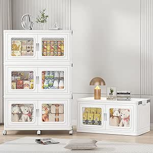 Amazon.com: BROVIEW 880Qt Extra Large Stackable Storage Bins with Lids ...