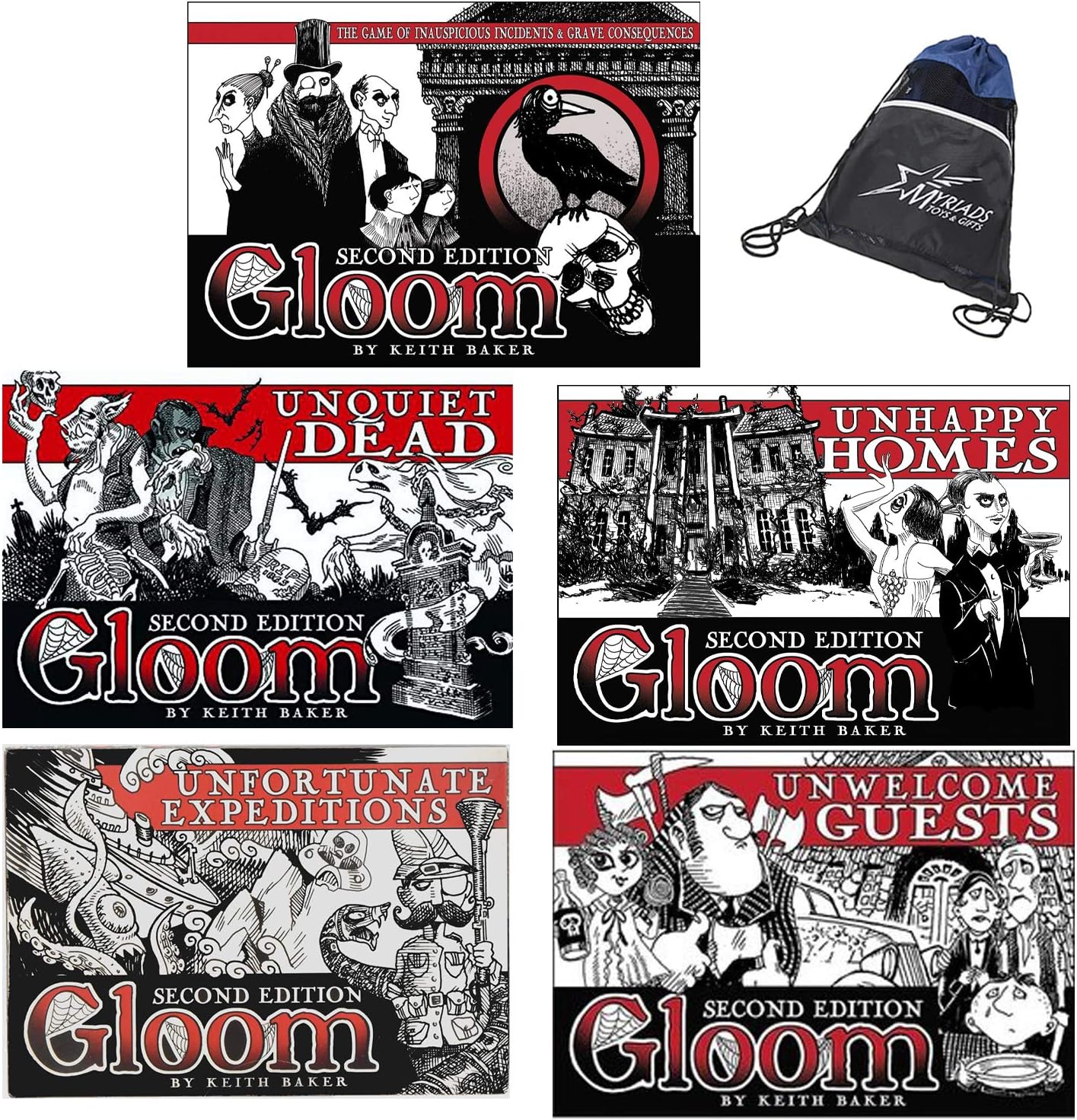 Amazon.com: Gloom Card Game Expanded Collection: Gloom Second Edition ...