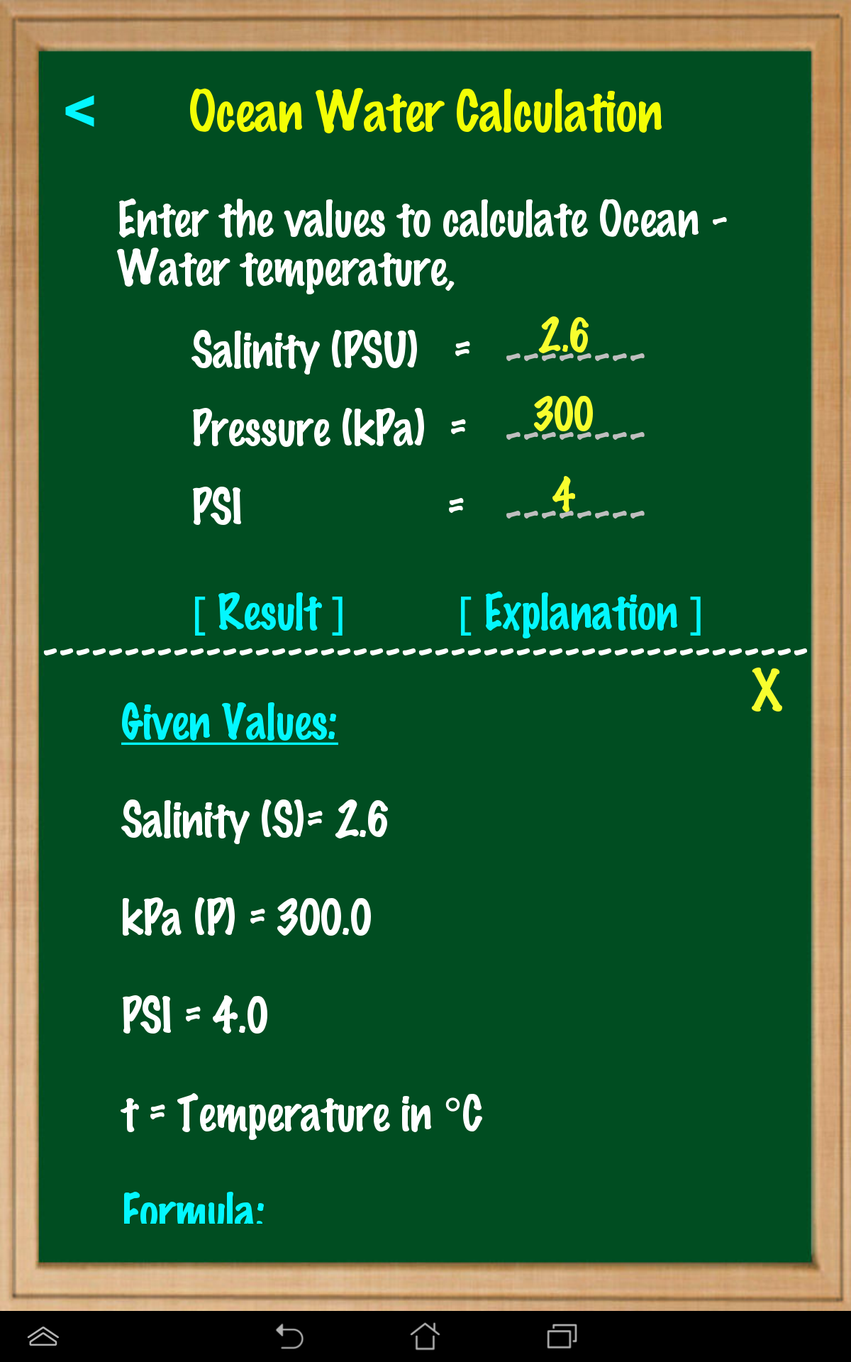 Marine Engineering Formulas - App on Amazon Appstore