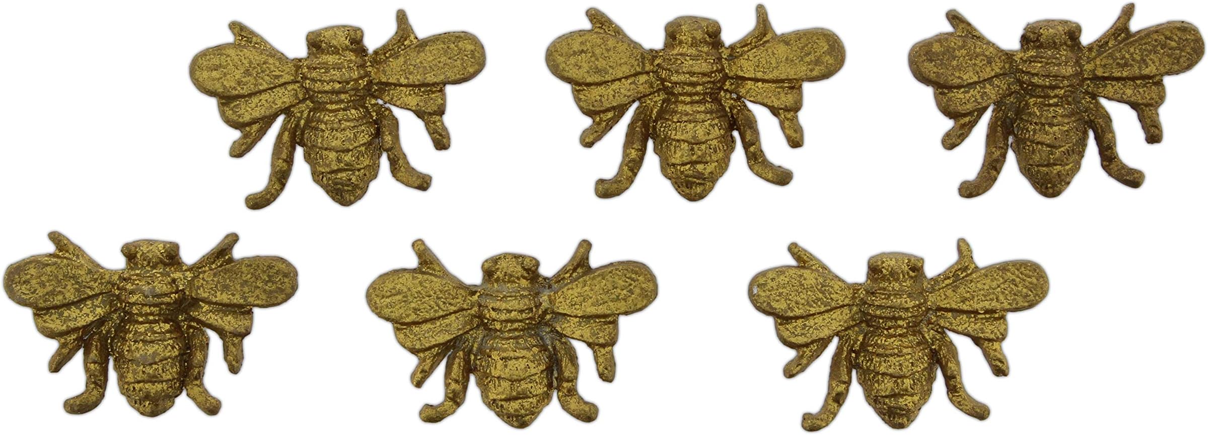 Amazon.com: Creative Co-Op Six Pewter Bee Magnets on a Card : Home ...