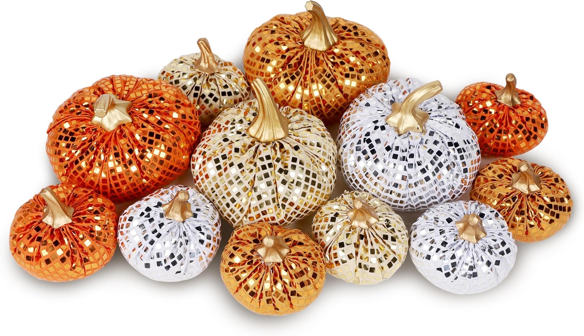 Amazon.com: Newtay 60 Pcs Mini Velvet Pumpkins for Fall Home Decor 1 1/ ...
