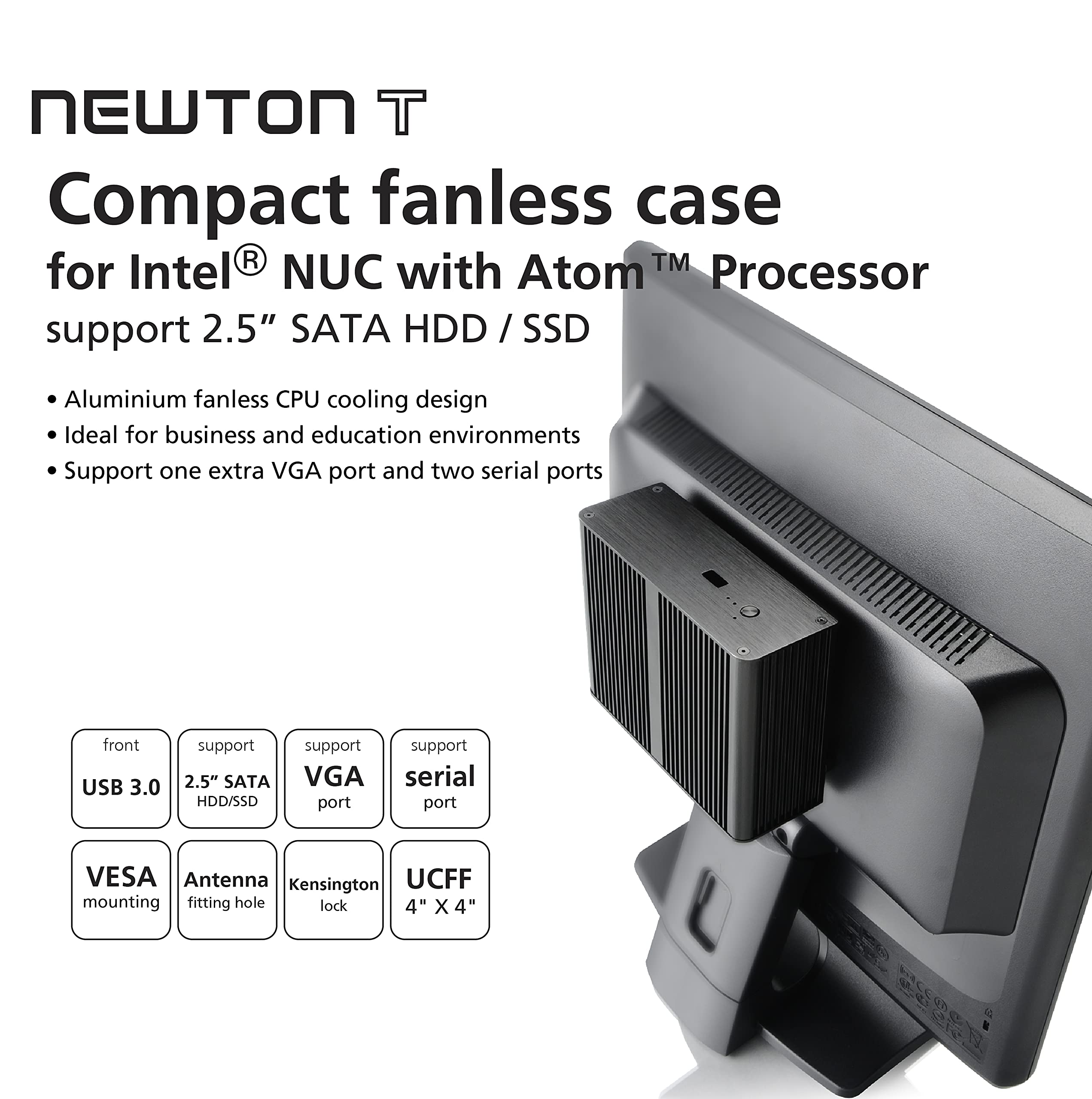 Snapklik.com : Akasa Newton T Black Computer Case Black Computer (PC