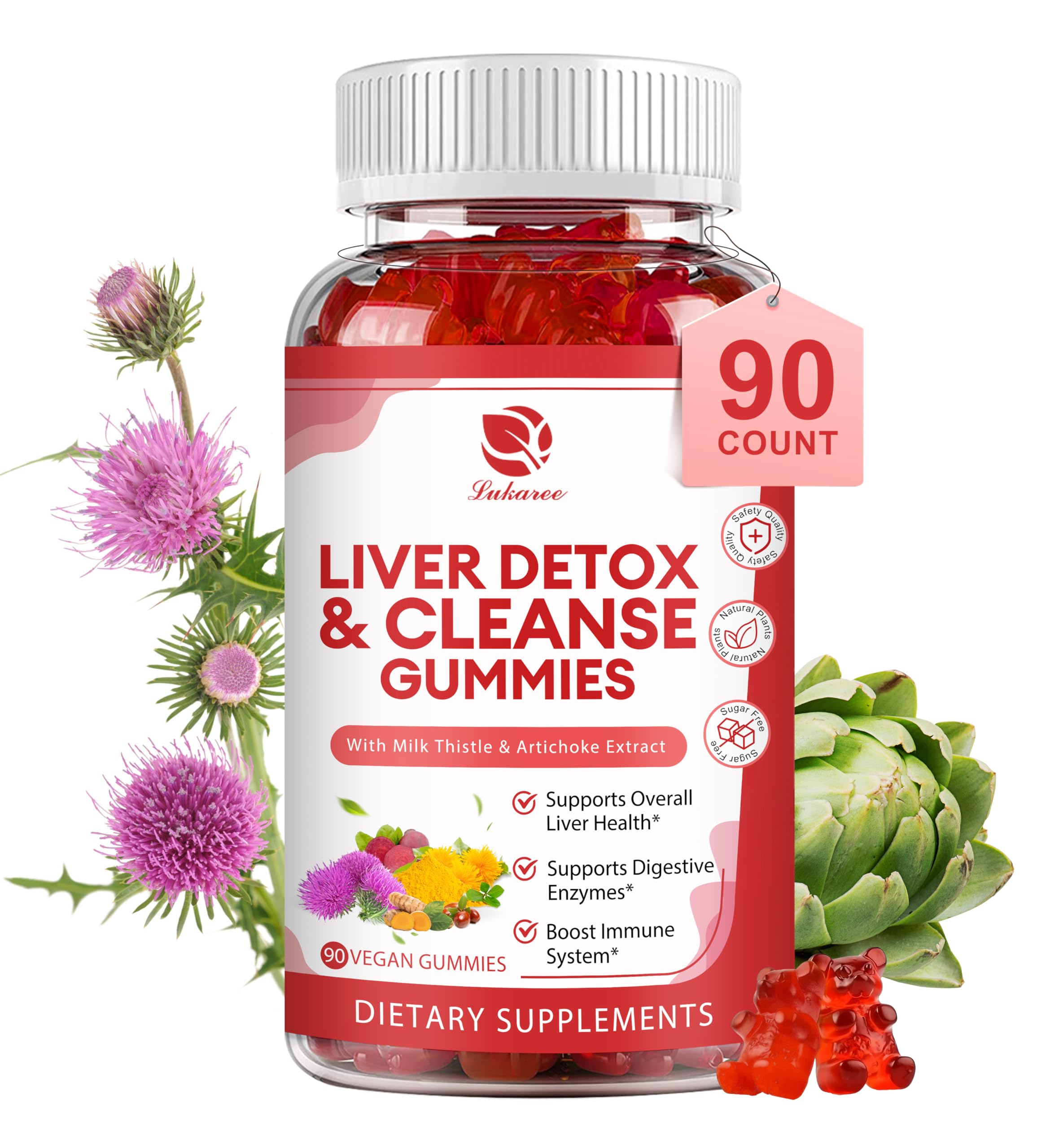 Snapklik.com : Lukaree Liver Cleanse Detox & Repair Gummies - 24 Potent ...