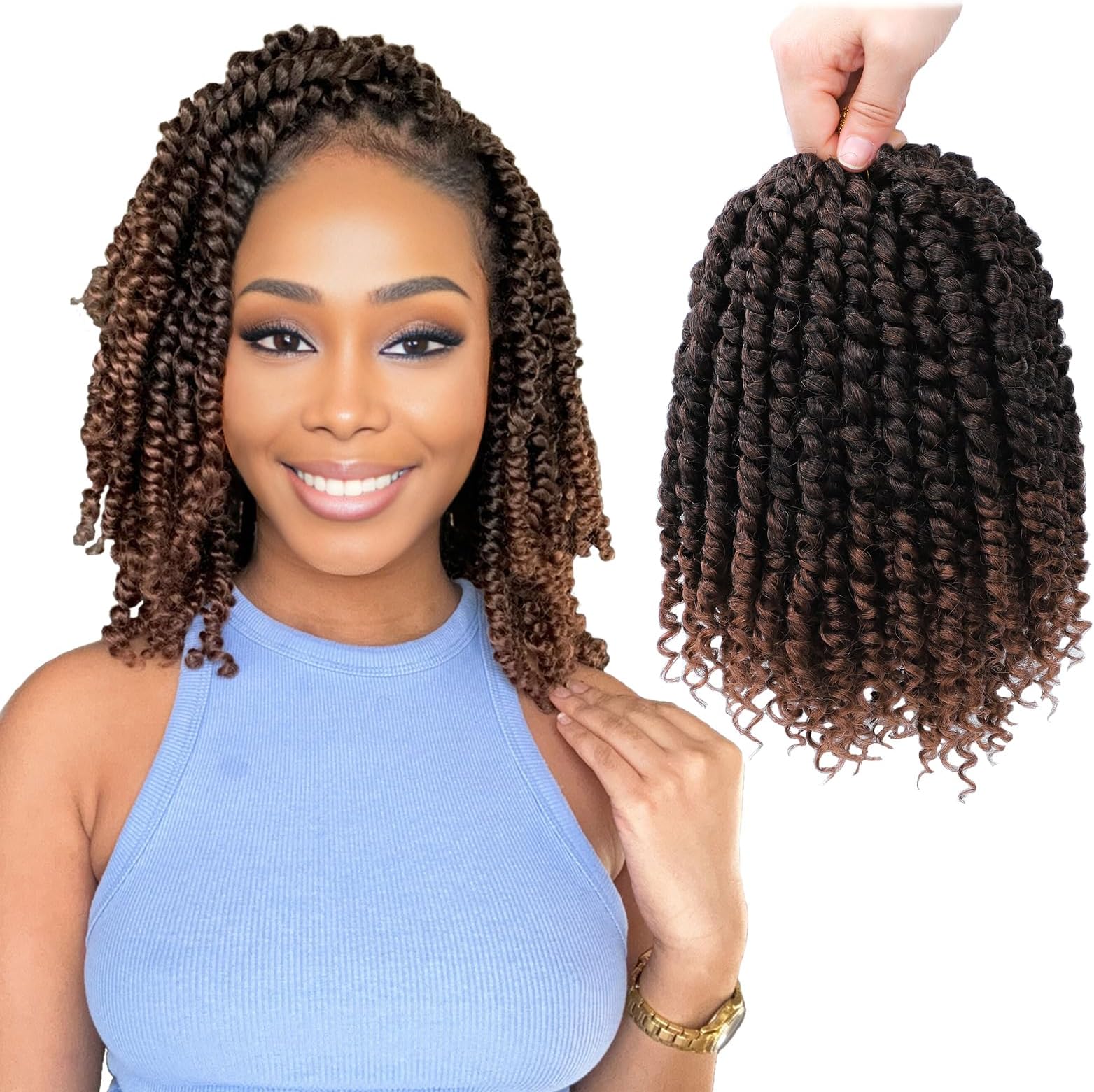 Amazon.com : Forevery Passion Twist Hair 10 Inch 9 Packs Passion Twist ...