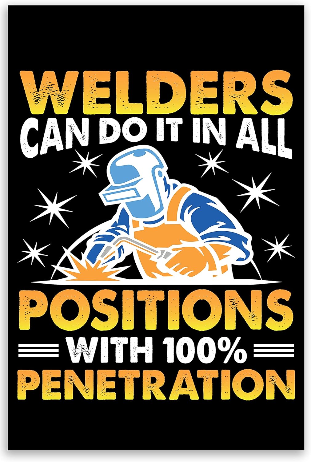Amazon.com: Welders Wall Poster Welders Can Do It In All Positions ...