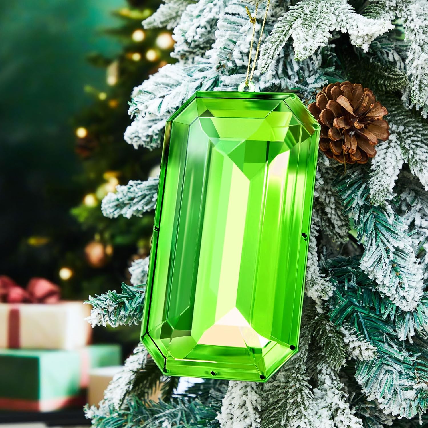 Amazon.com: Syhood 9.5 Inch Jewel Ornament Glitter Jewel Ornaments for ...