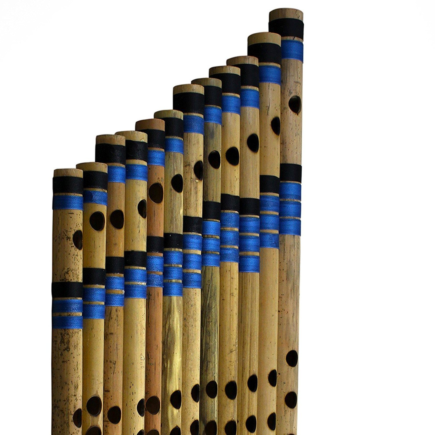 Trading Dukan Professional Bamboo Transverse Flute Set Indian 13 Basuri ...