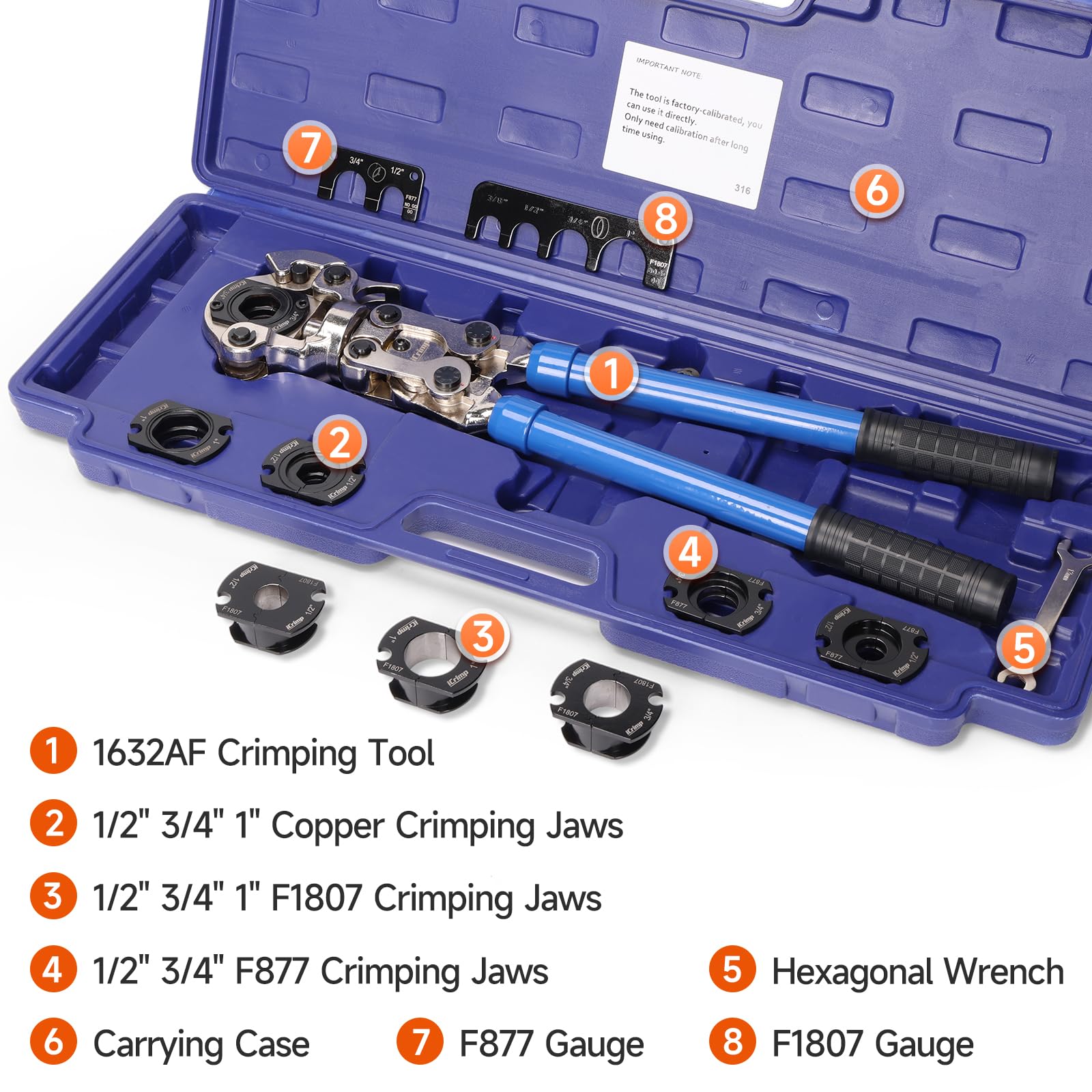 Snapklik.com : iCrimp Copper Tube Fittings Crimping Tool, 1/2" 3/4" 1 ...