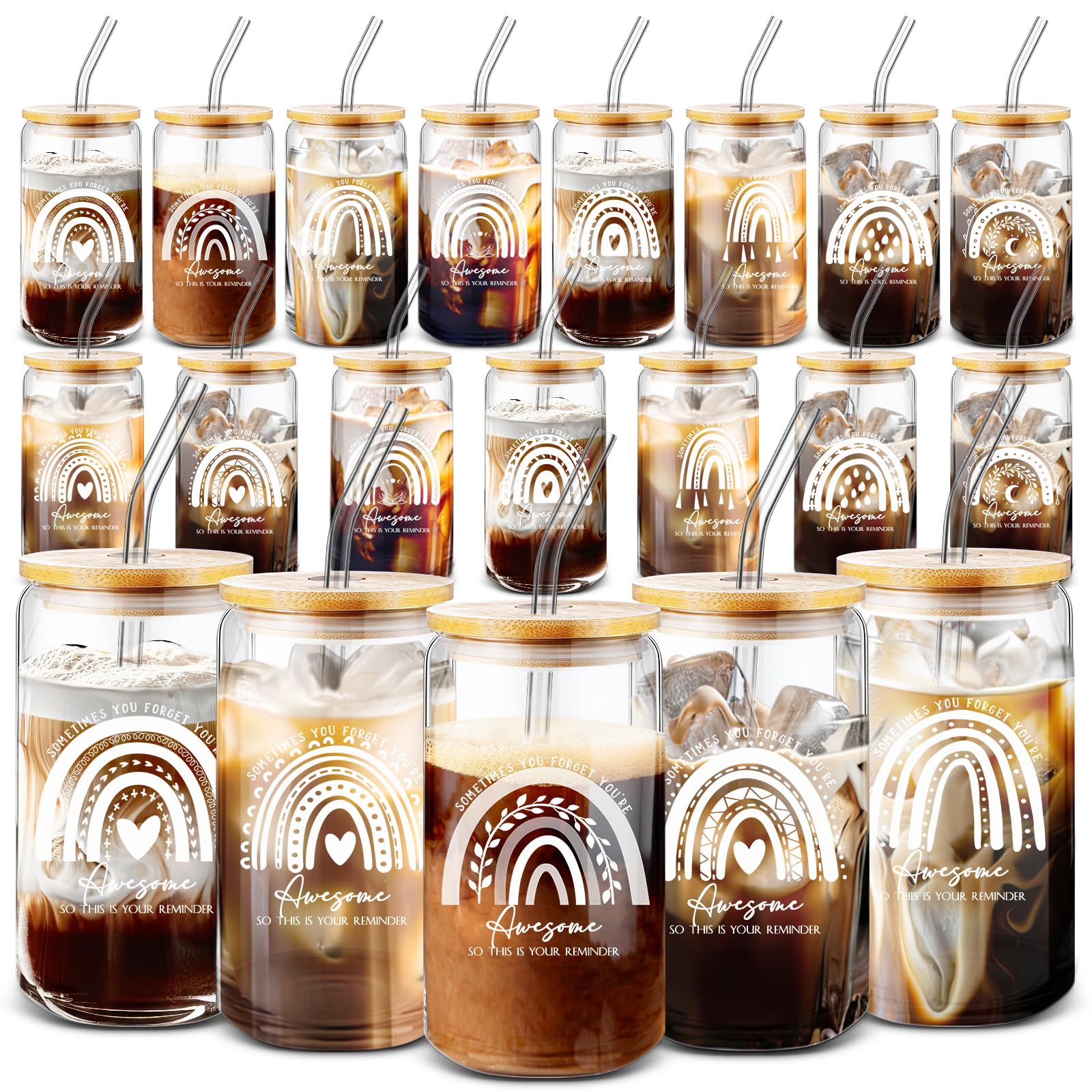 Amazon.com: Uiifan Employee Appreciation Gifts for Women 16 Oz Glass ...