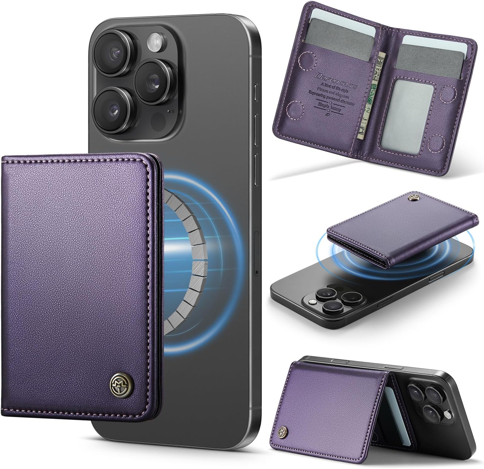 Amazon.com: Defencase for Magsafe Wallet Magnetic Card Holder RFID ...