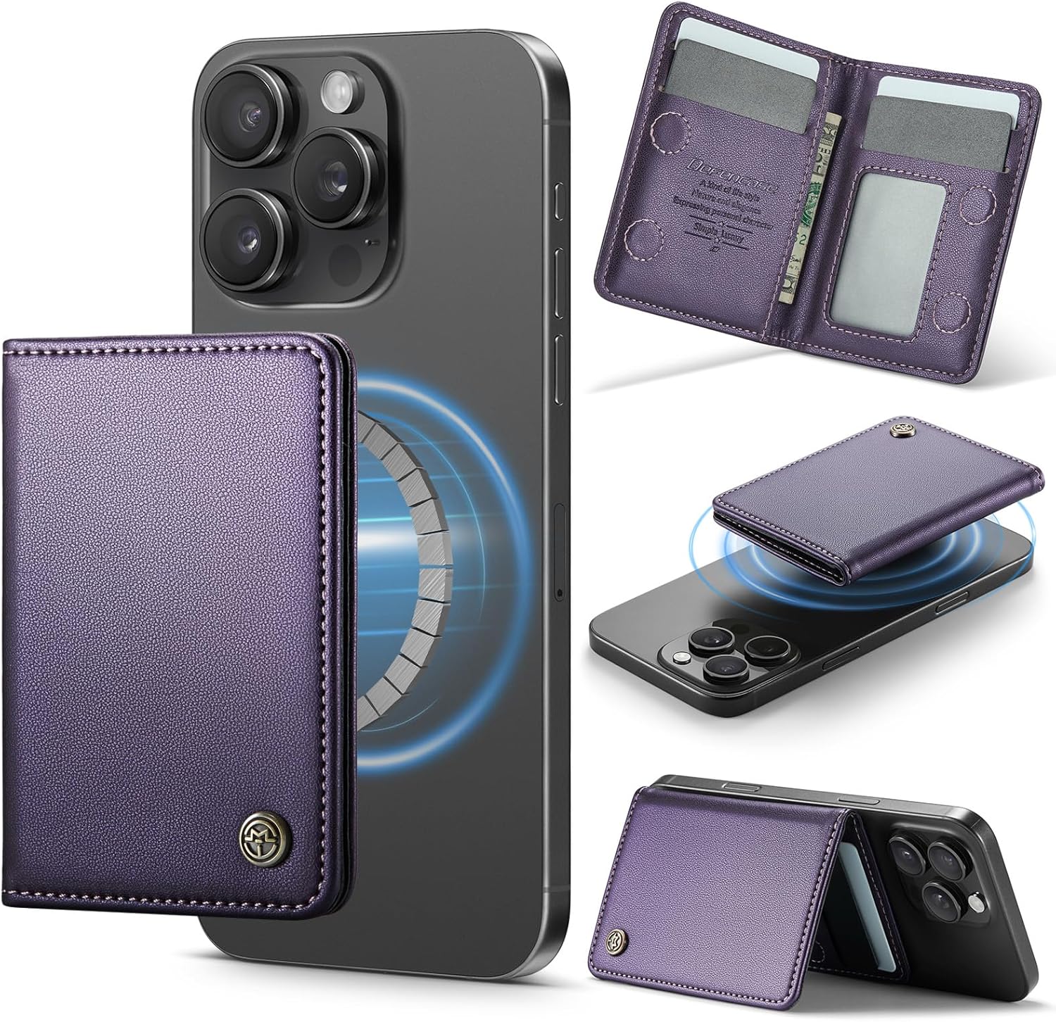 Amazon.com: Defencase for Magsafe Wallet Magnetic Card Holder RFID ...