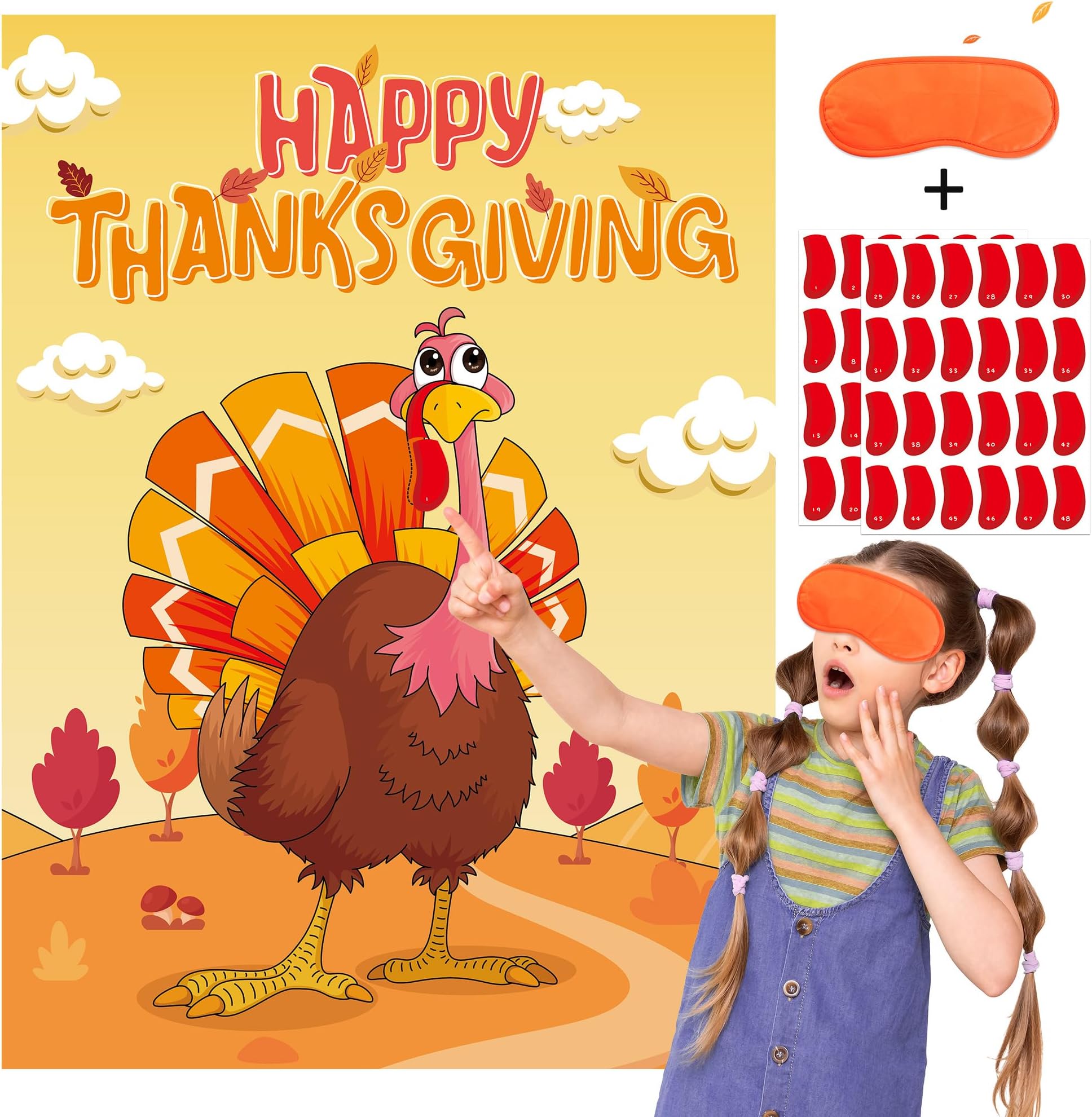 Amazon.com: Happy Thanksgiving Scratch Off Game Cards - 50 Pack- Find ...