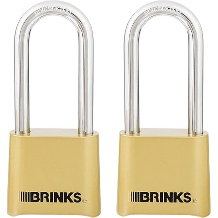 BRINKS 171-50051 Solid Brass Resettable Combination Lock, 48mm ...