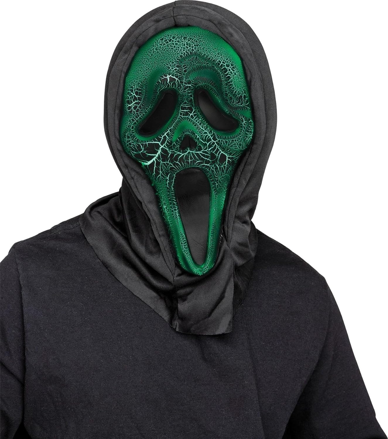 Amazon.com: Fun World Ghost Face Mask Accessory, green, Standard ...