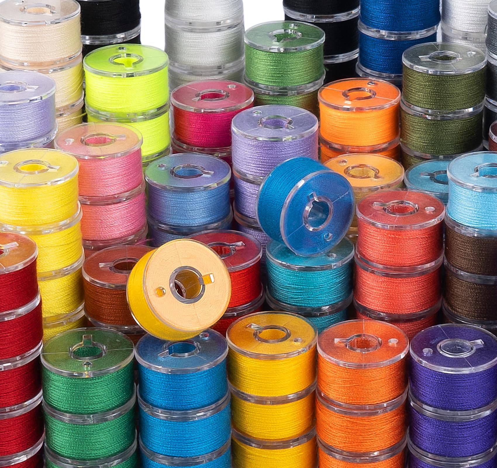Amazon.com: 25 Pcs/Colors Prewound Embroidery Bobbins Thread Embroidery ...