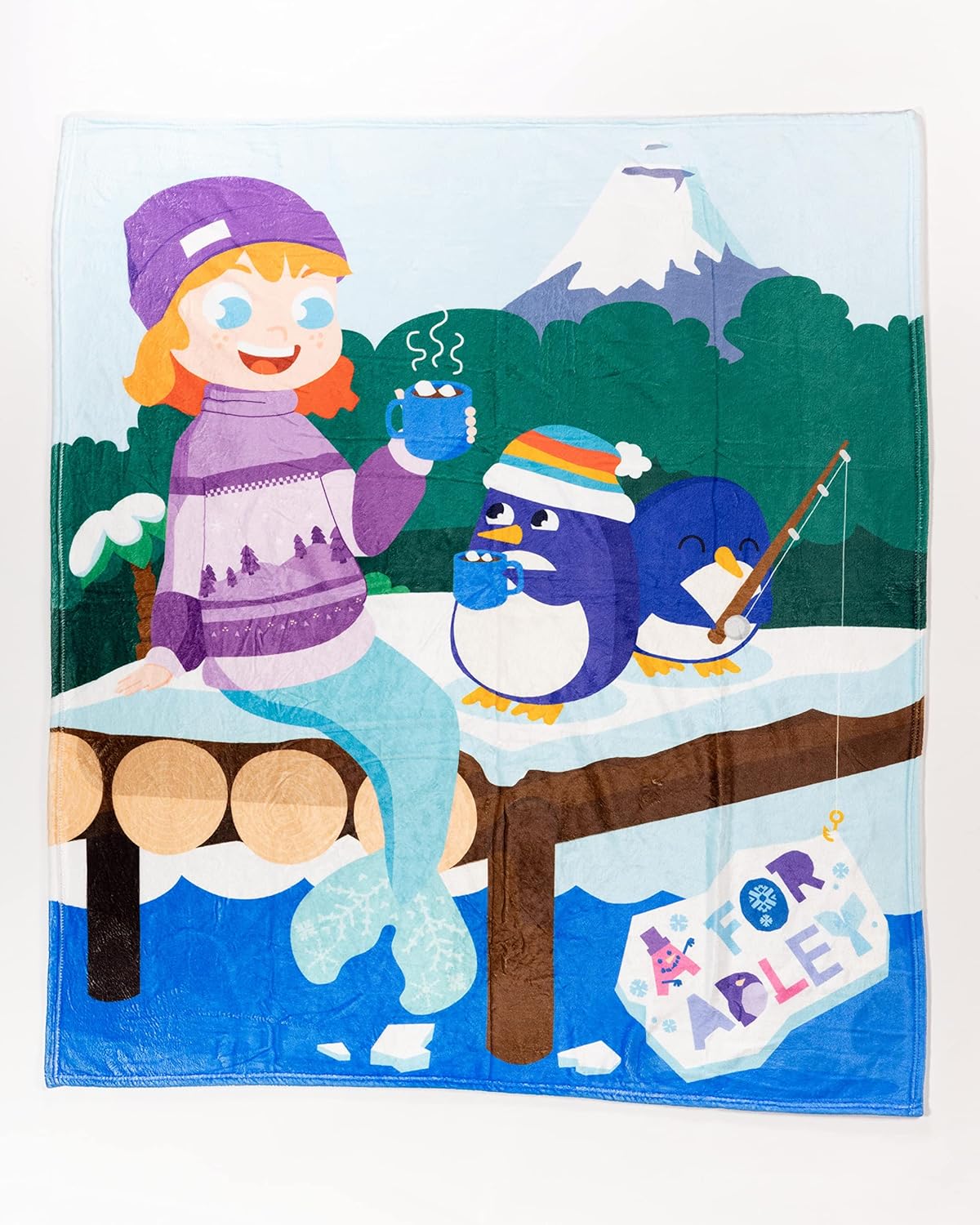 A FOR ADLEY Merch, Adley's Snuggly Snow Mermaid Blanket Featuring ...