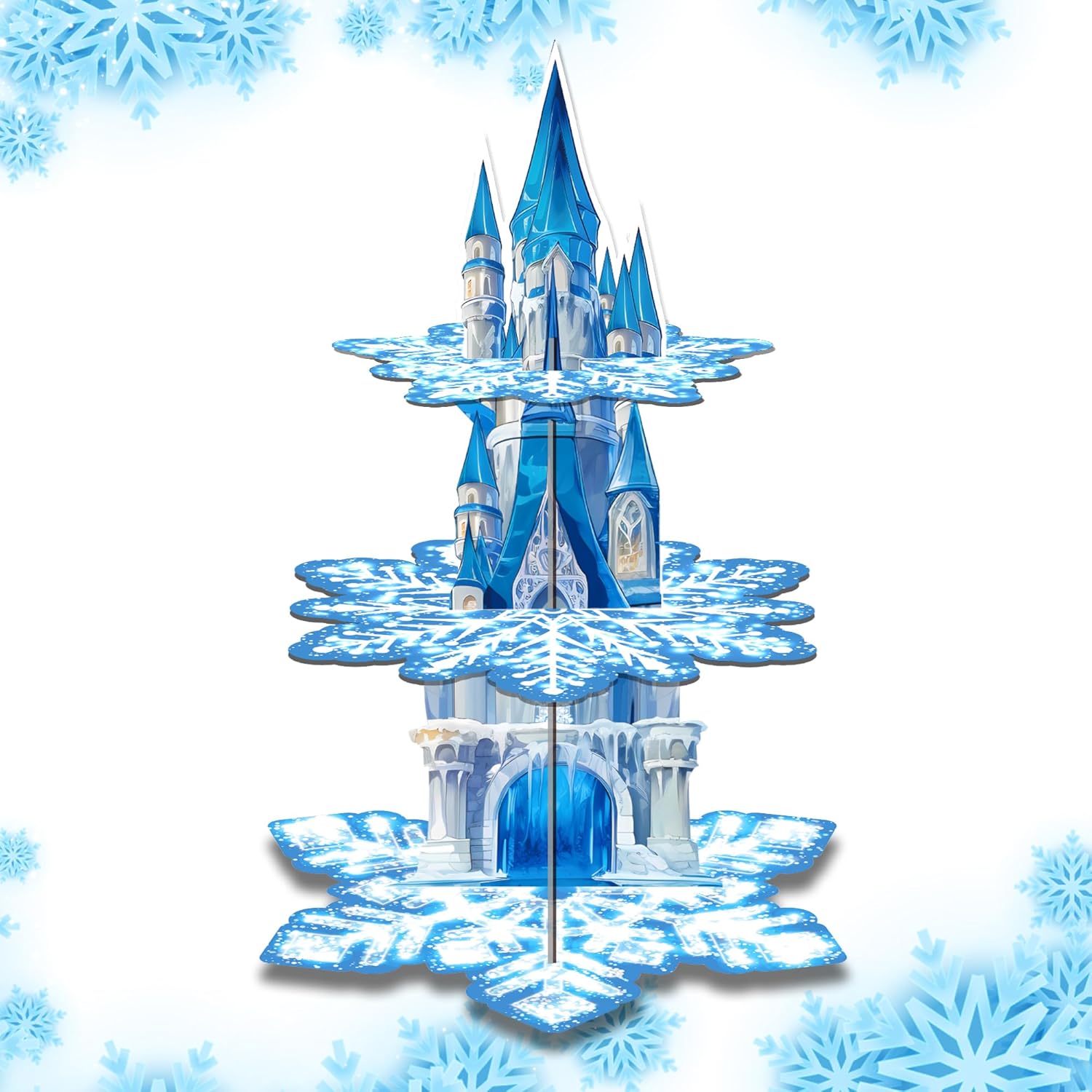 Amazon.com: 3 Tier Frozen Cupcake Stand - Frozen Birthday Party ...