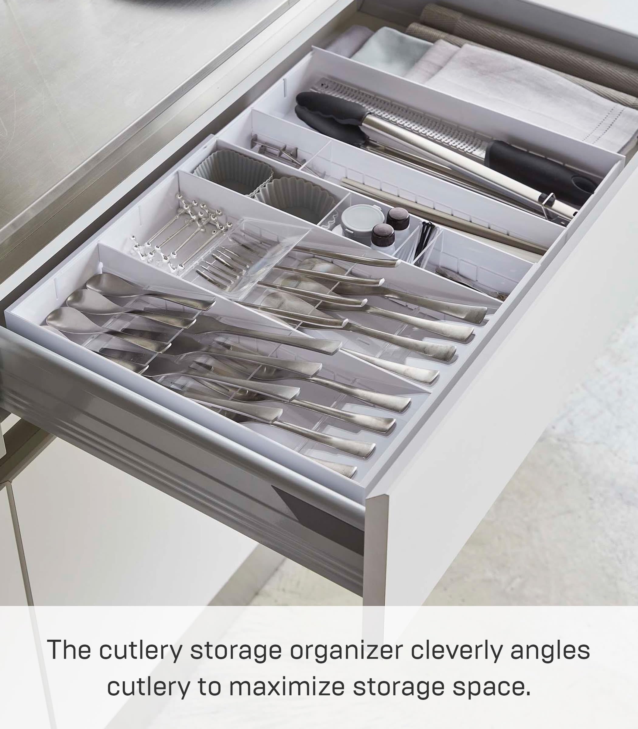 Snapklik.com : YAMAZAKI Home Tower Expandable Cutlery Kitchen Angled ...