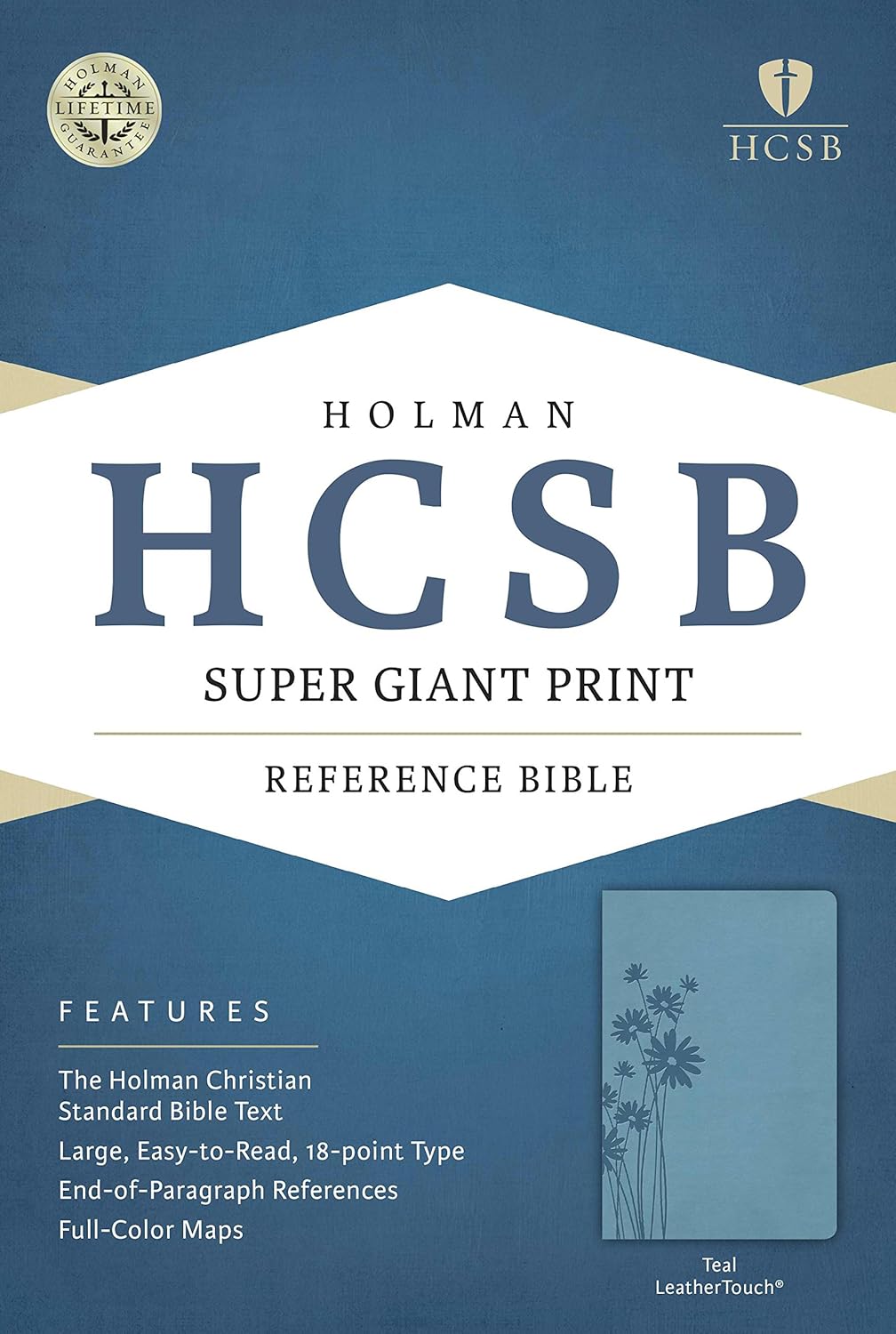 Amazon.com: HCSB Super Giant Print Reference Bible, Teal LeatherTouch ...