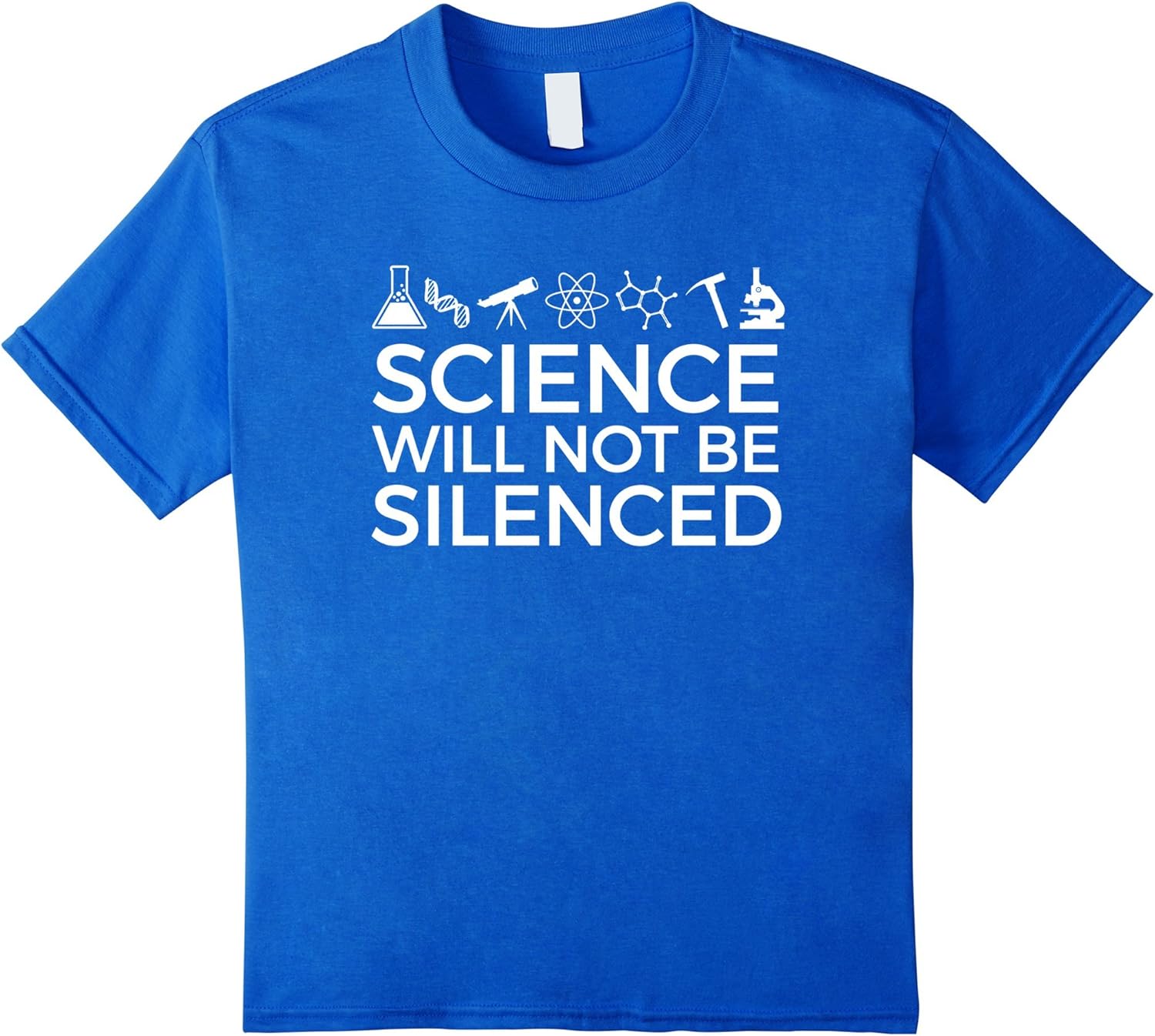 Amazon.com: A science march T Shirt: Science WILL NOT Be Silenced ...
