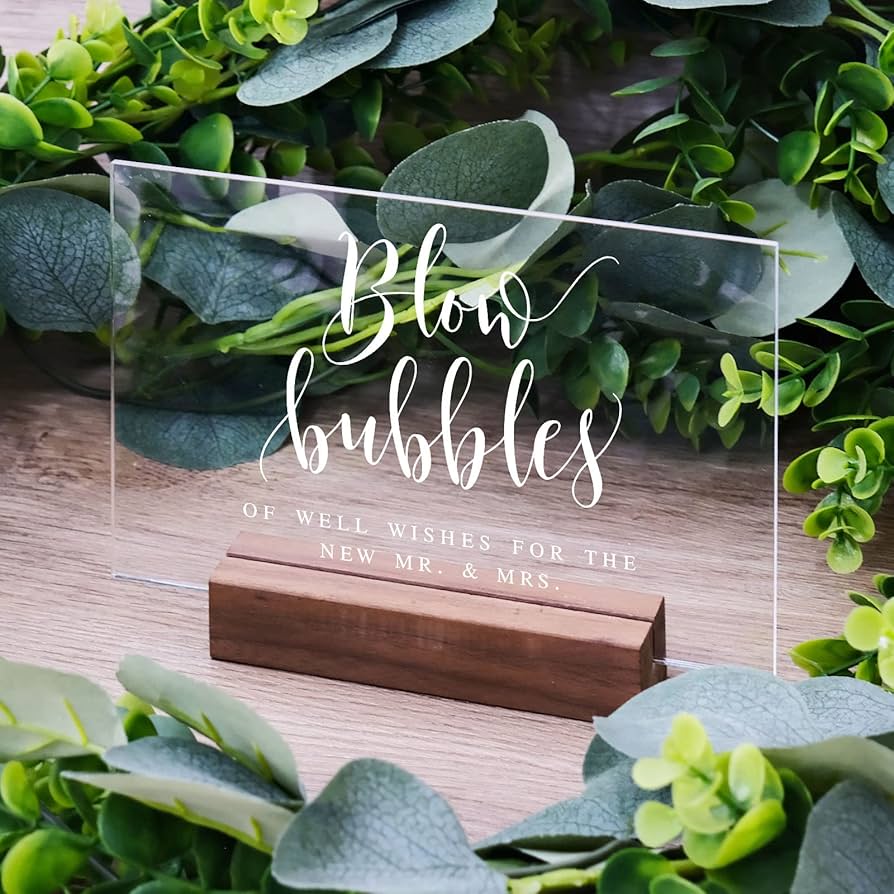 Wedding Bubbles Tables