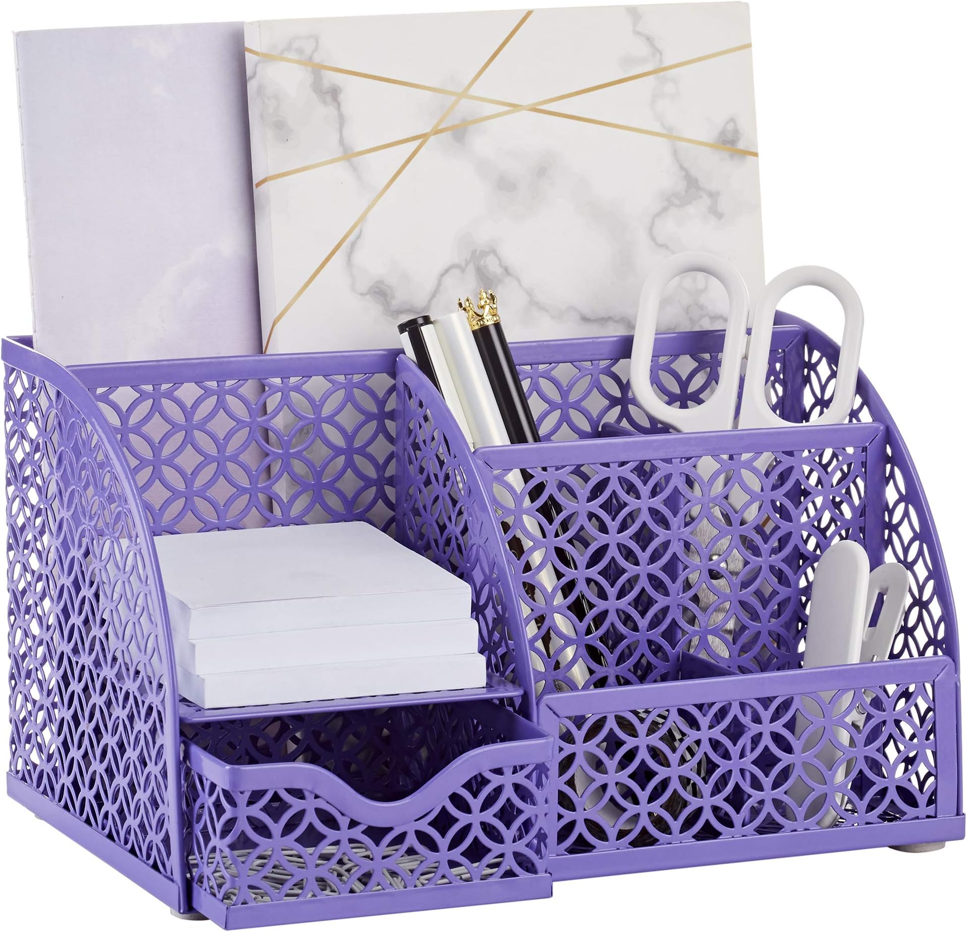 Amazon.com : Mesh Desk Organizer and Accessories with 8 Compartments ...