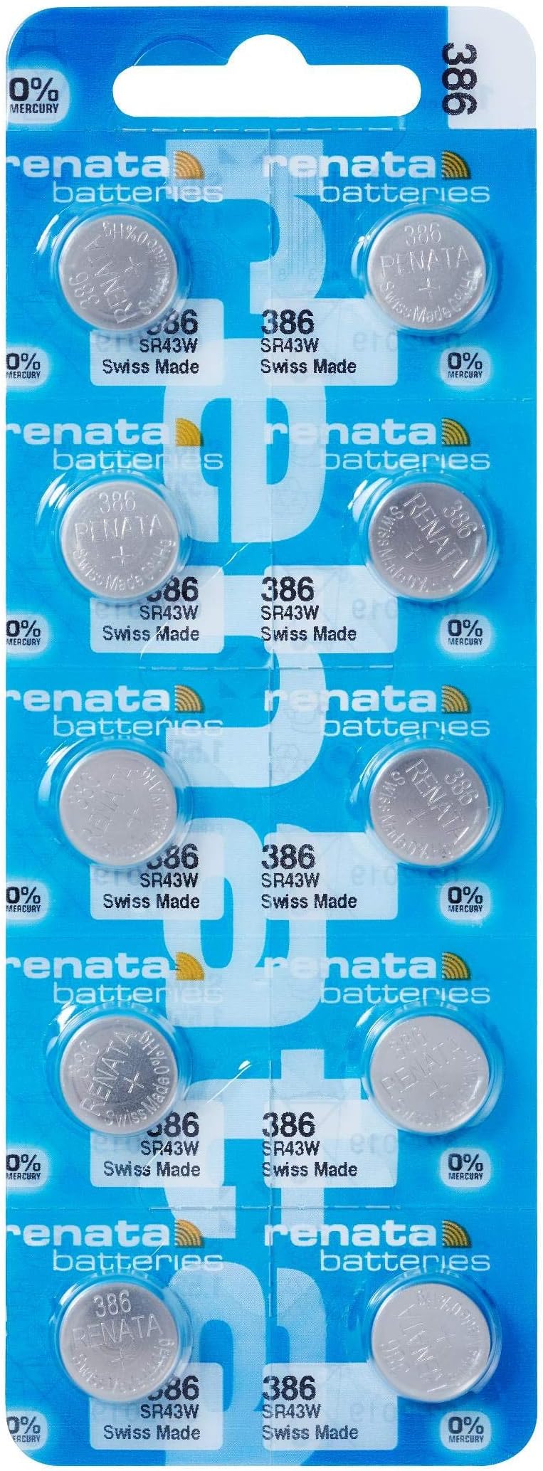2 x Renata 386 SR43W Batteries: Amazon.co.uk: Electronics & Photo
